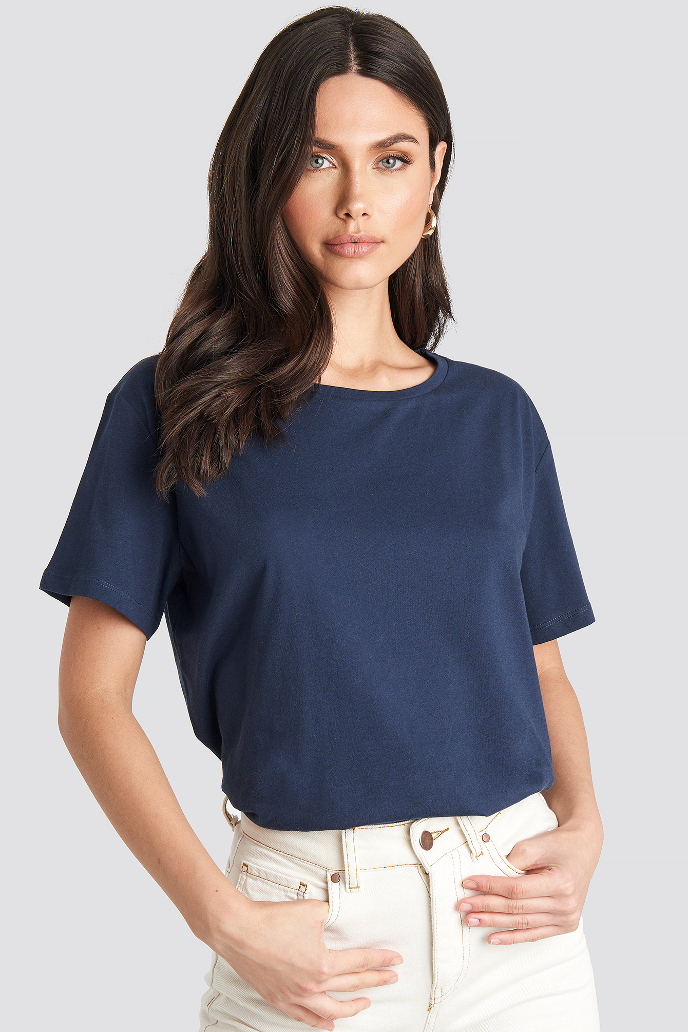 Camiseta básica oversize Azul | NA-KD
