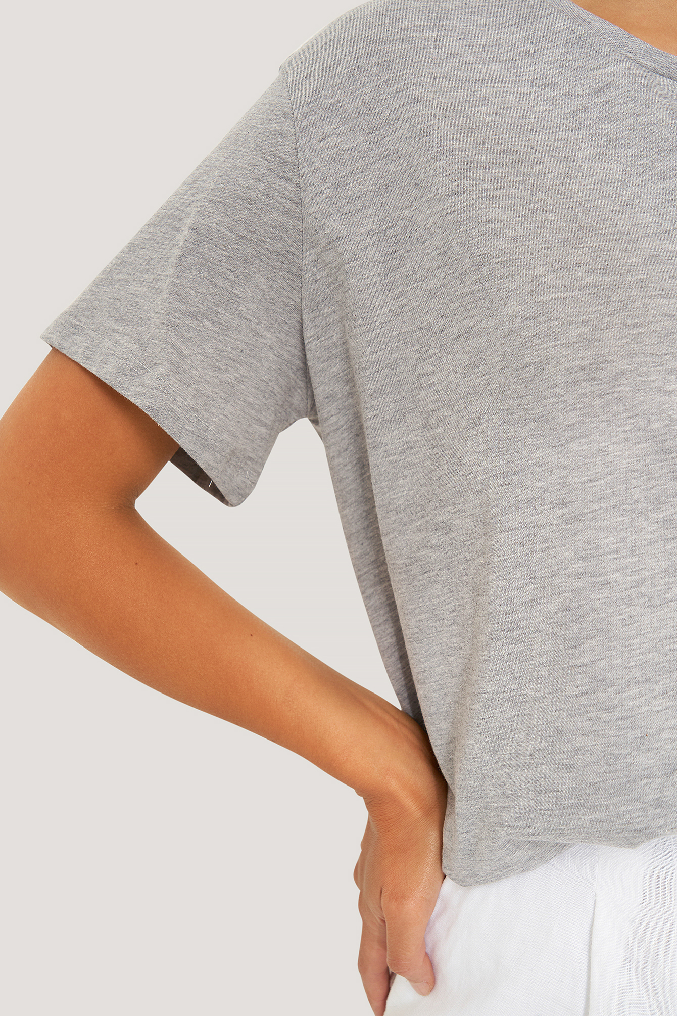 Basic Oversize T-Shirt Grau | na-kd.com