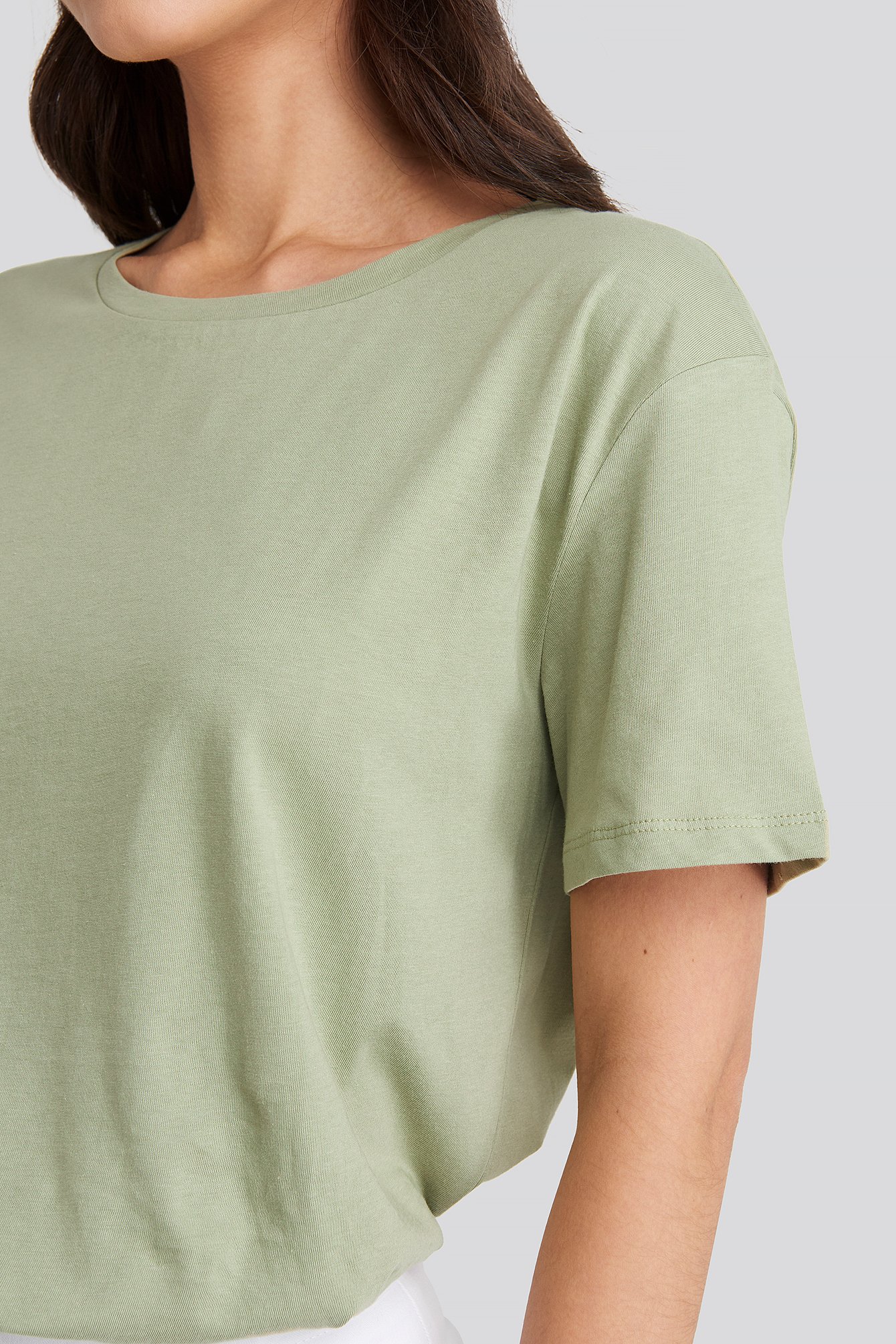 Basic Oversize T-Shirt Grün | na-kd.com