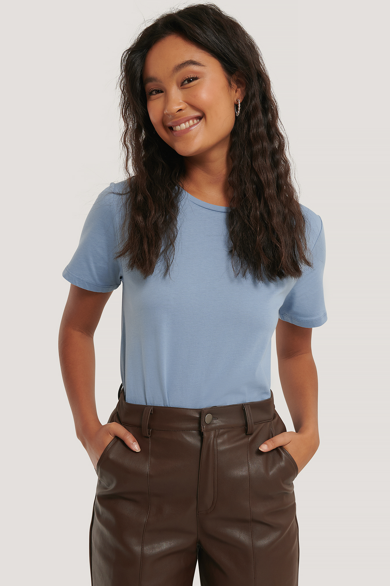 Basic Tee Blue | NA-KD