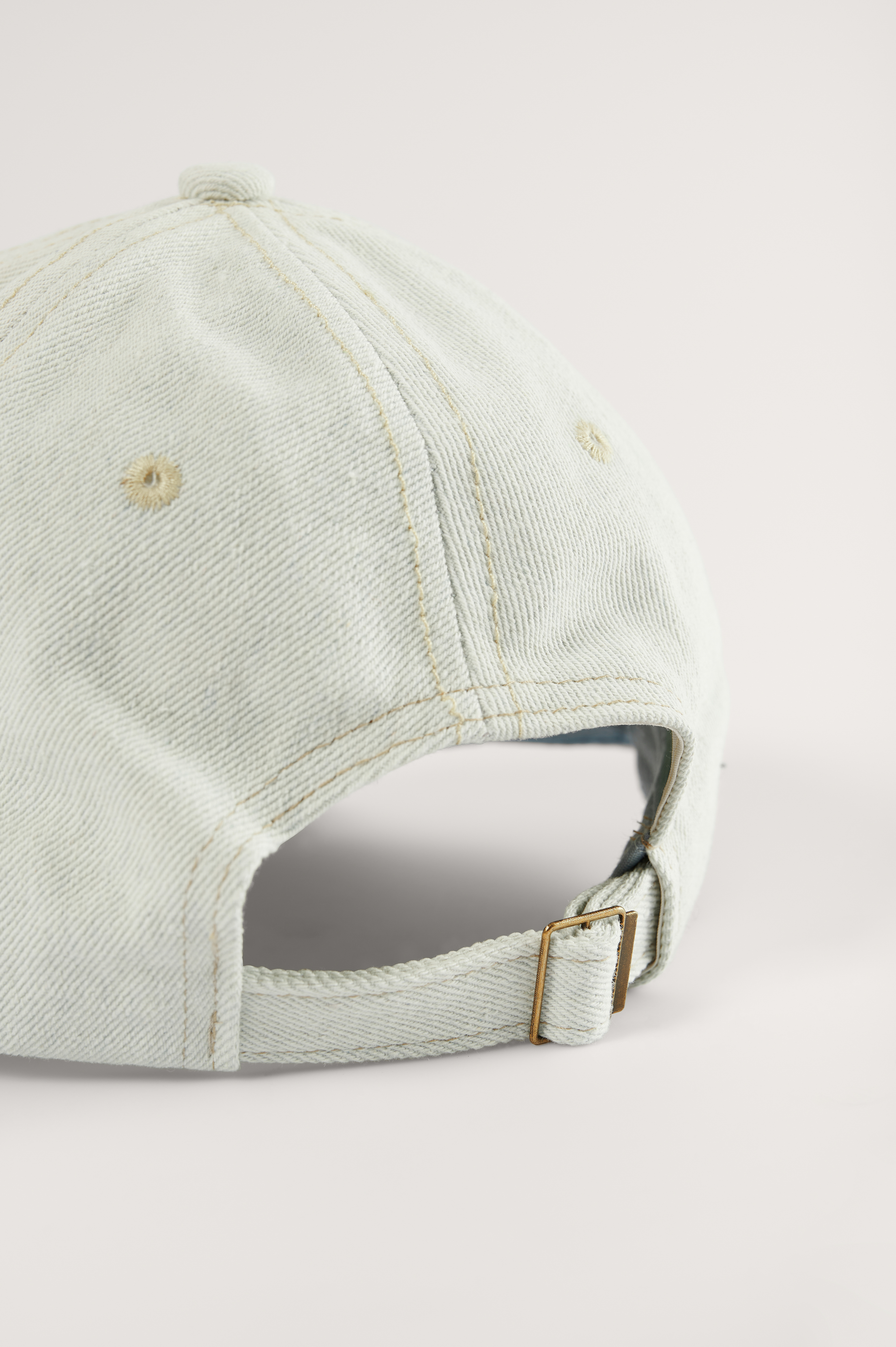 Bleached Denim Cap Beige | na-kd.com