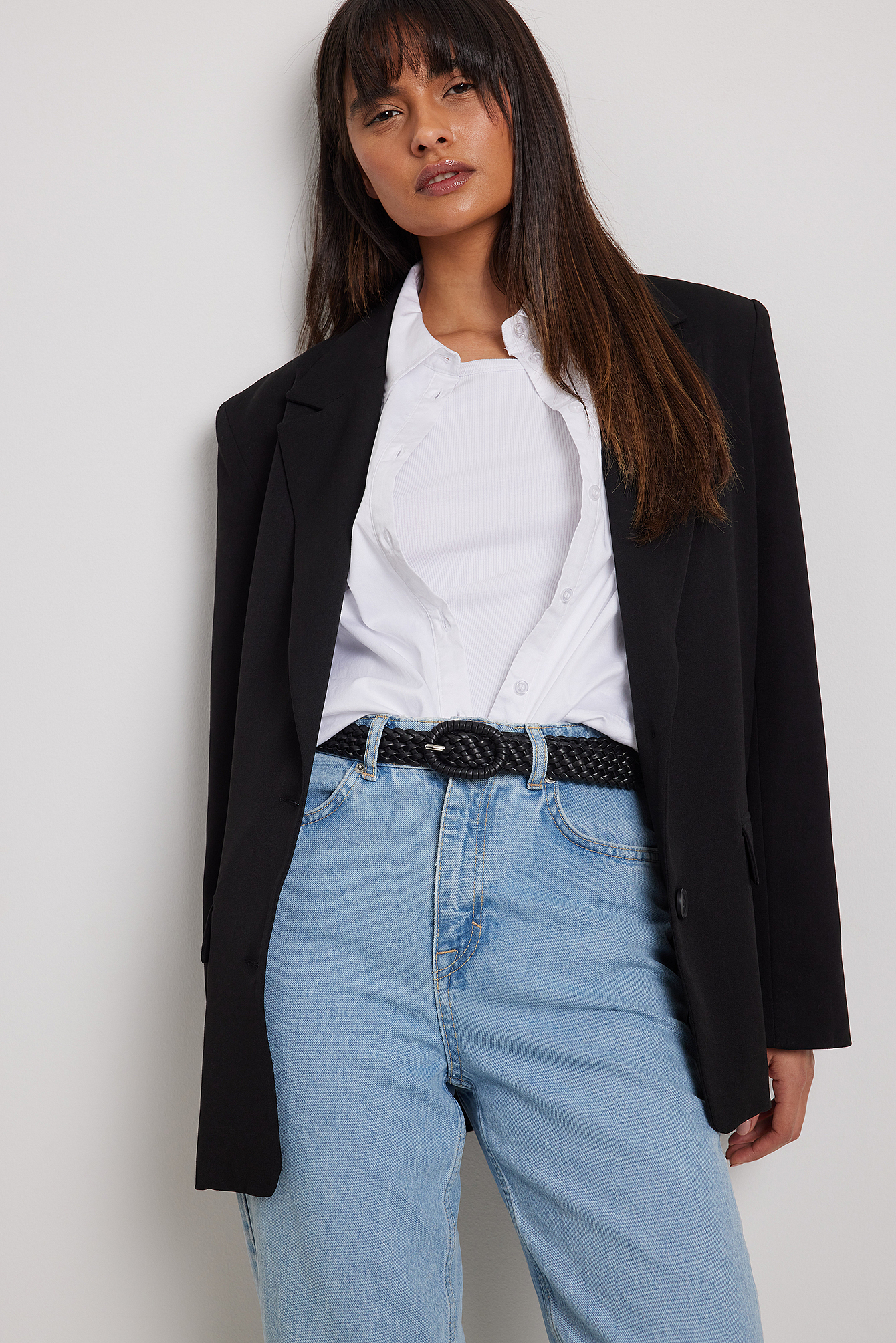 Pasek ze sprzączką Czarny | NA-KD