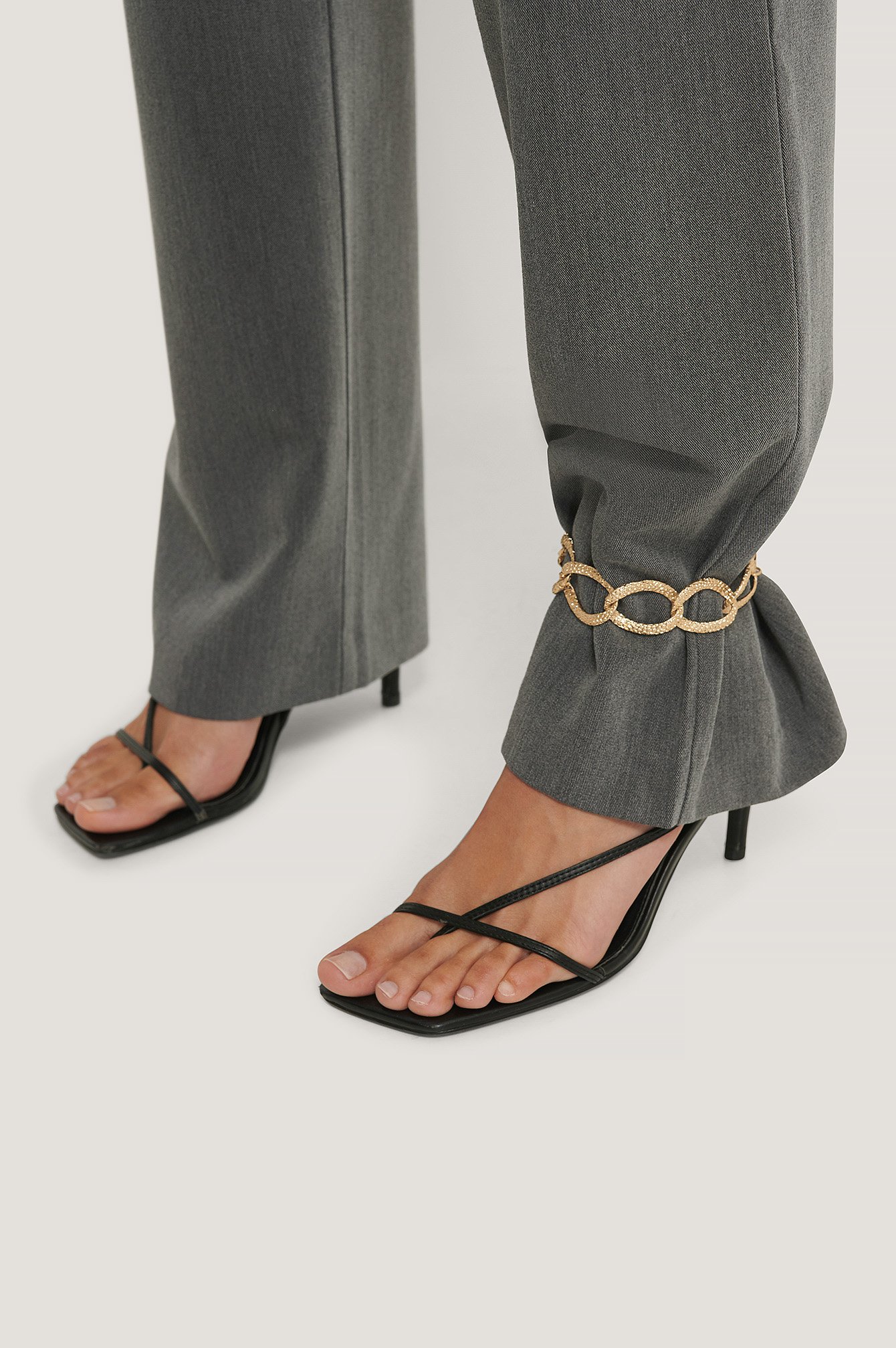 Chunky Hammered Anklet Gold | na-kd.com