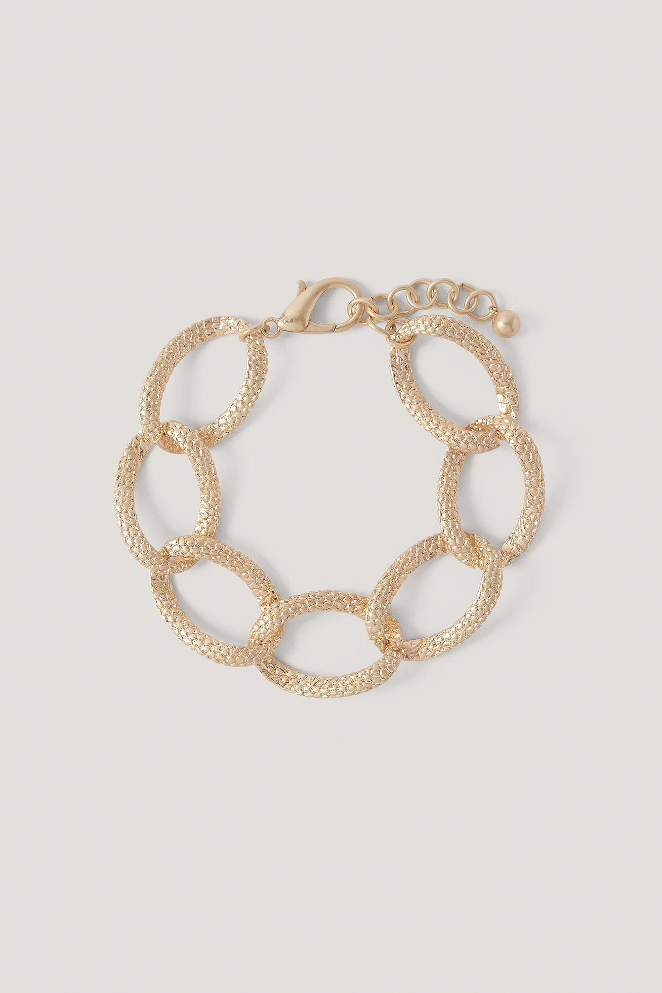 Chunky Hammered Anklet Gold | NA-KD