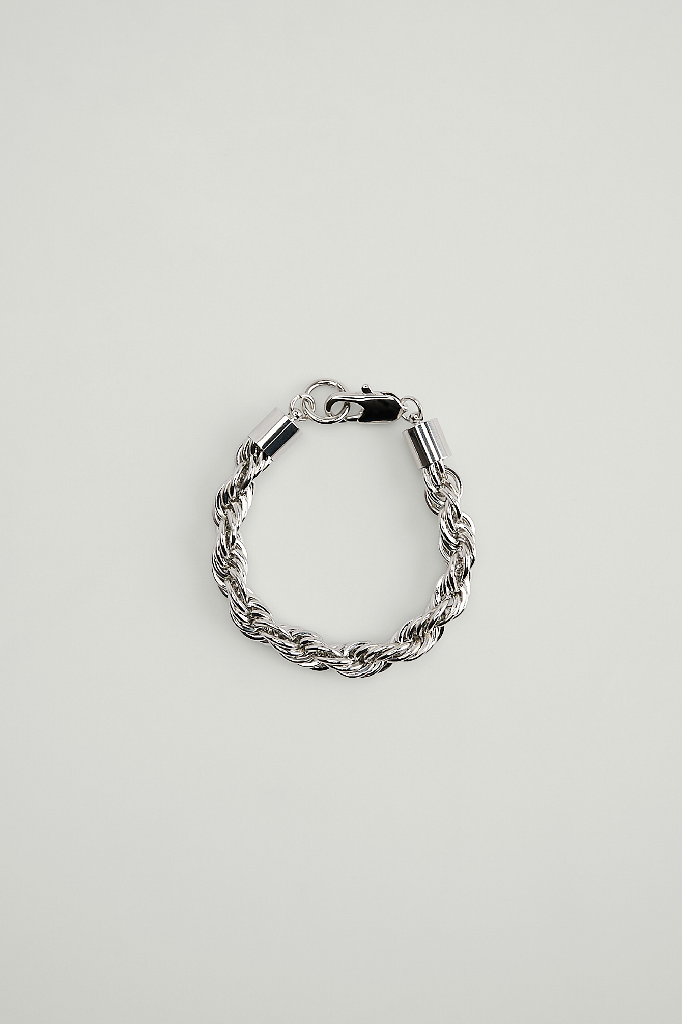 Chunky Rope Chain Bracelet Silver | NA-KD