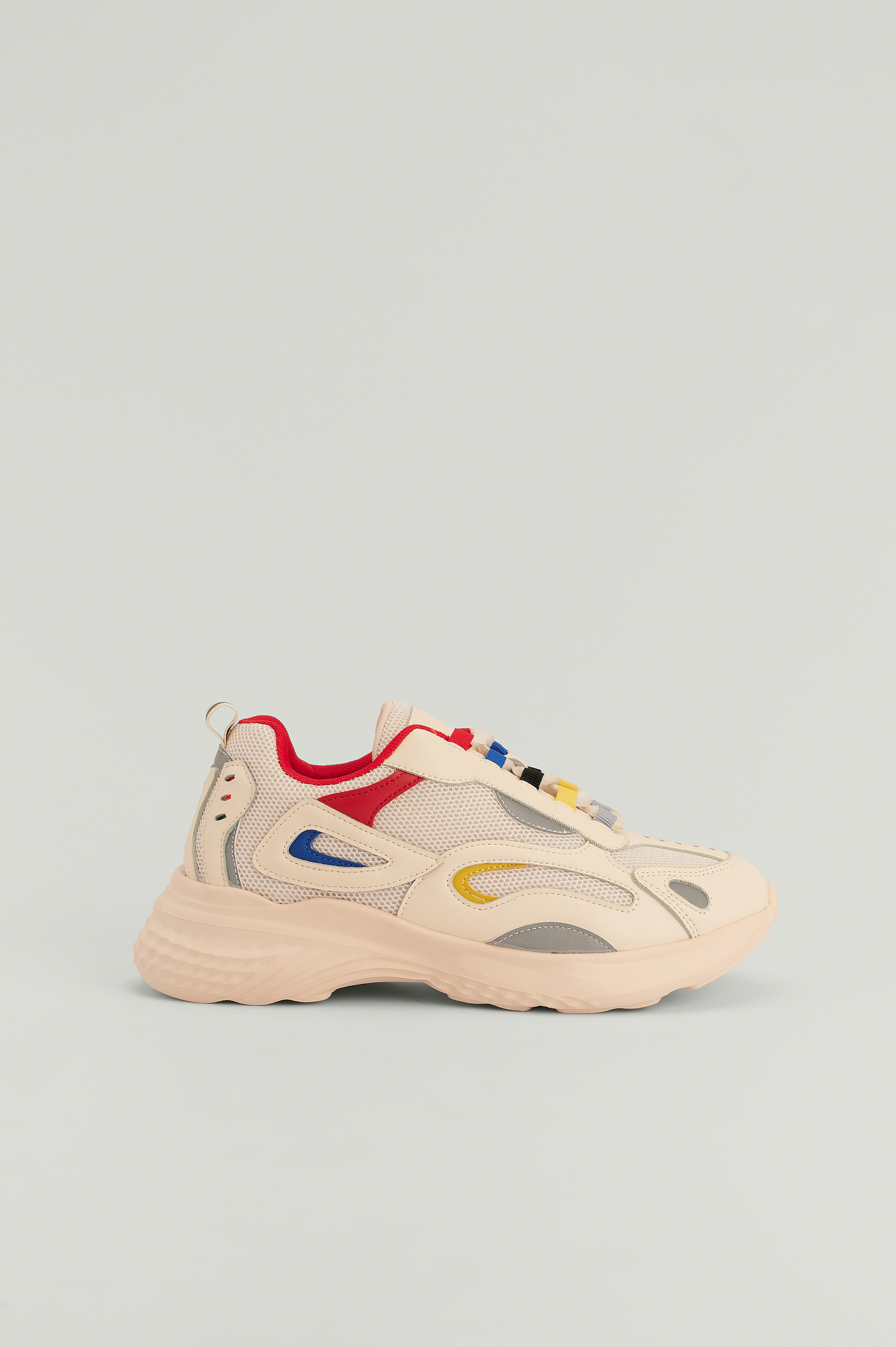 Color Detailed Trainers Offwhite | NA-KD