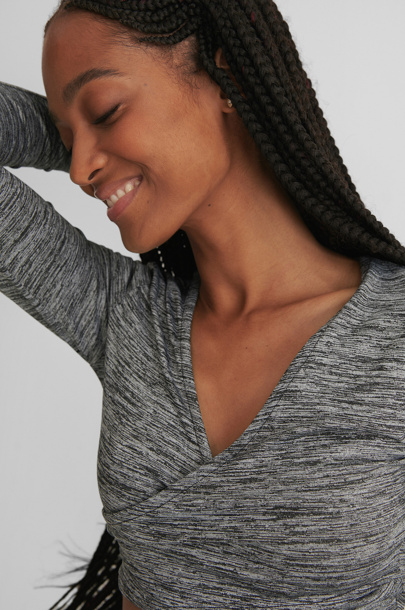 Velvet Top Grey | na-kd.com