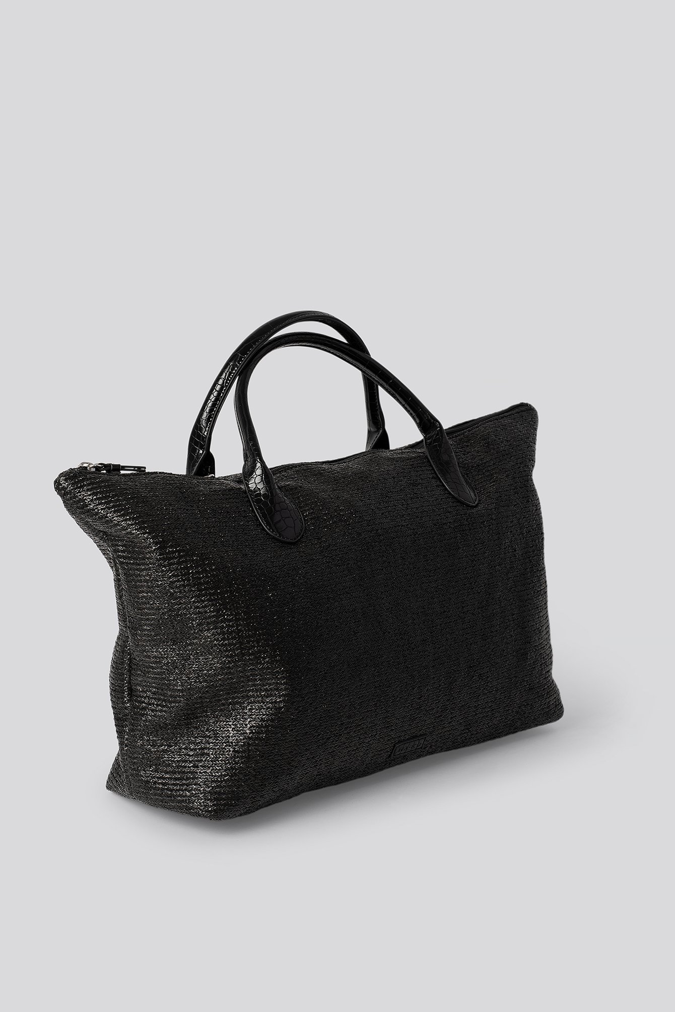 Croc Handle Beach Bag Black | na-kd.com