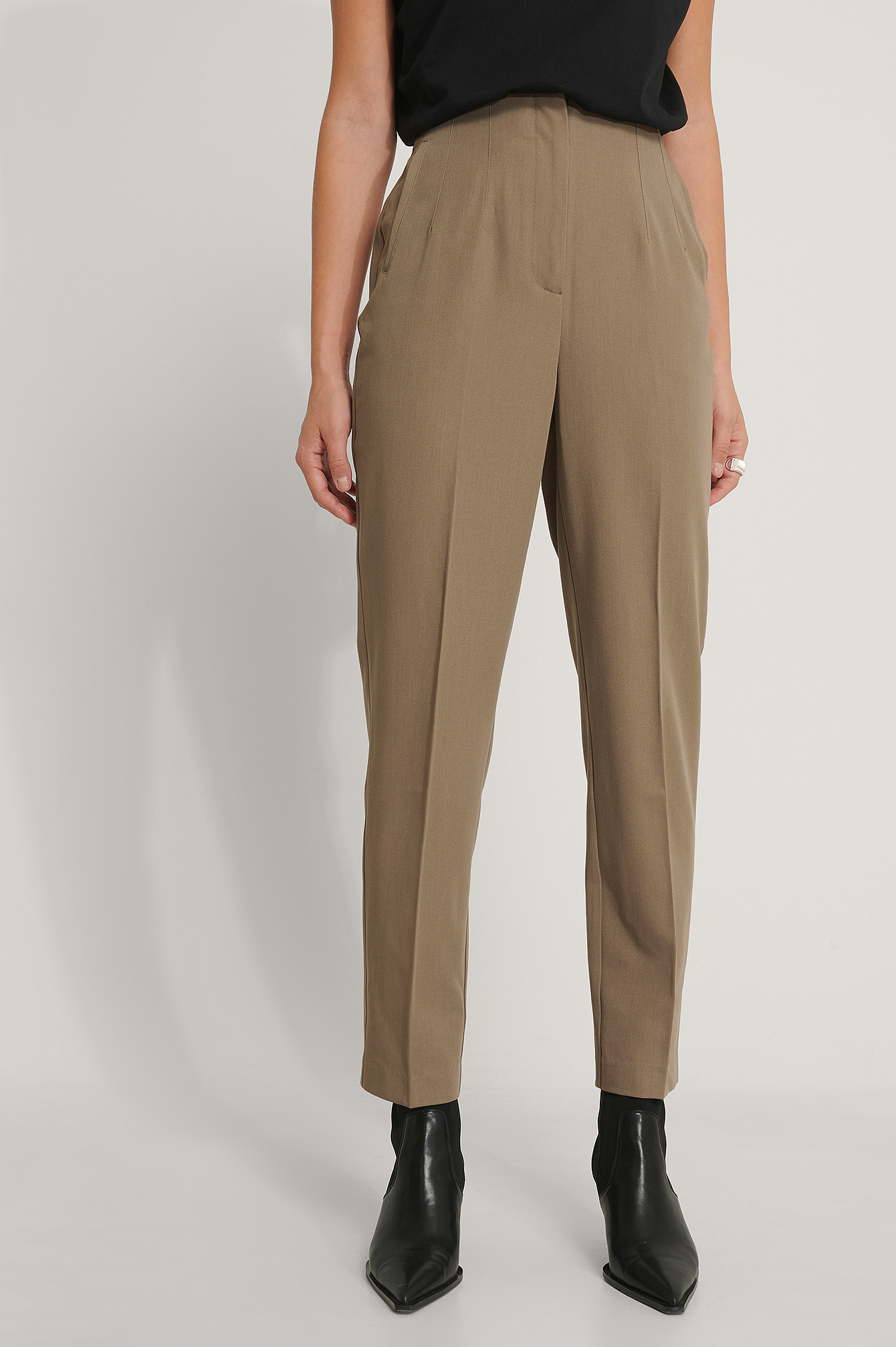 Darted Pants Brown | na-kd.com