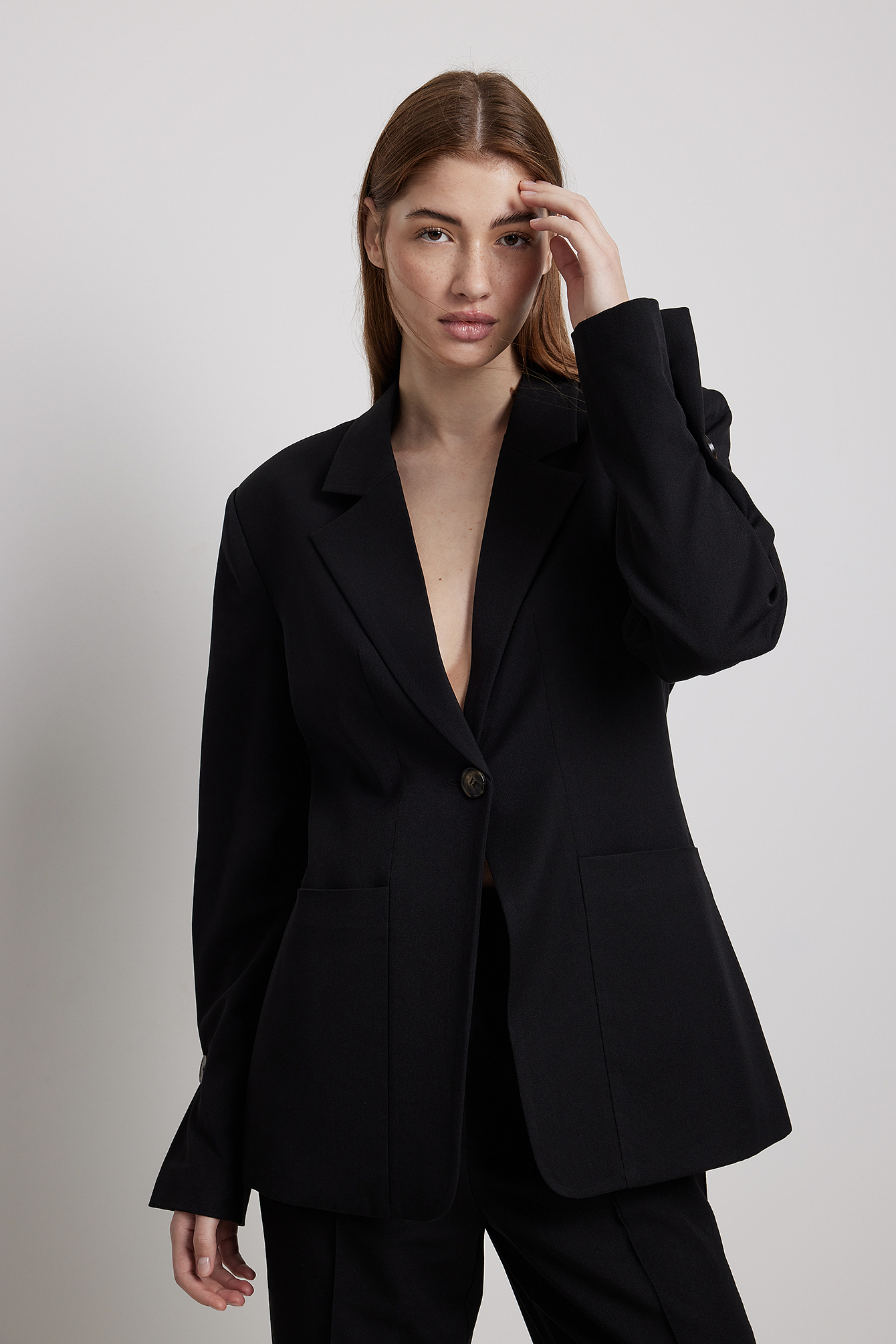 Blazer med detaljer Svart | NA-KD