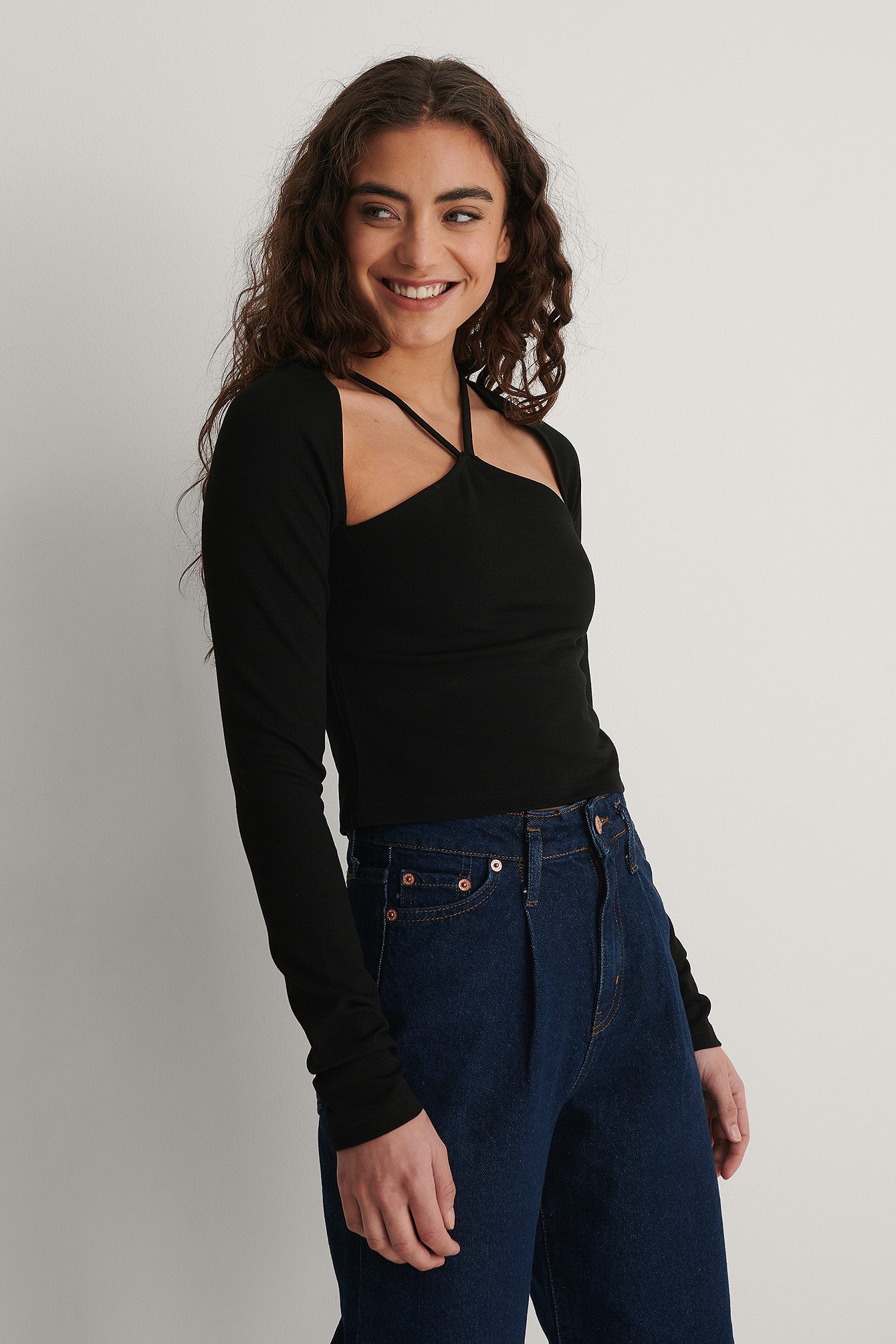 Na-kd Reborn Detailed Chest Top - Black | ModeSens