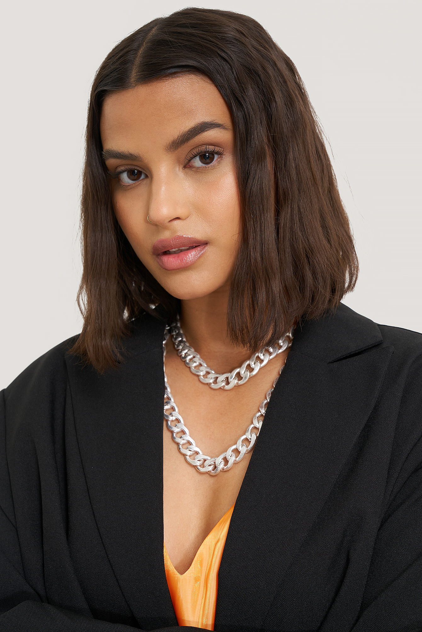 Double Pack Heavy Chain Necklaces Silver | NA-KD