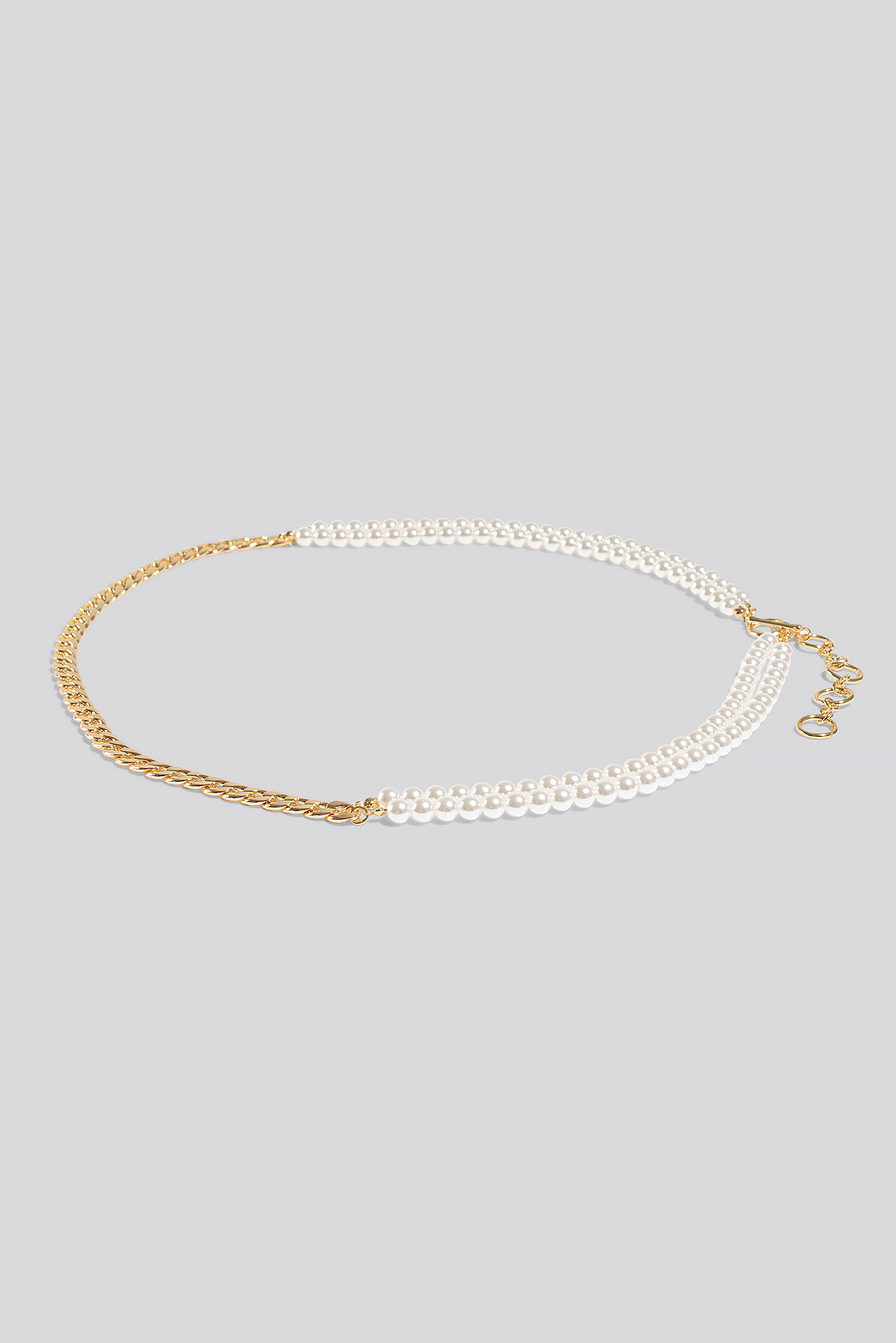 Double Row Bead Belt White | na-kd.com