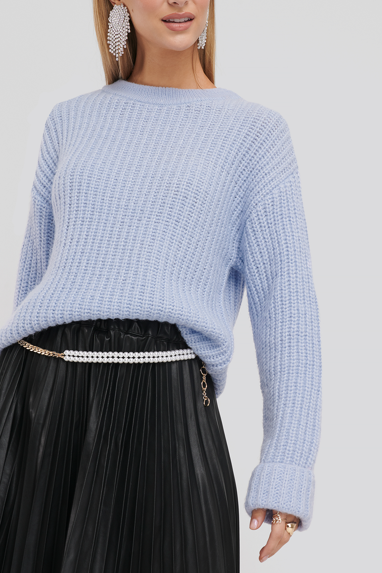 Double Row Bead Belt White | na-kd.com