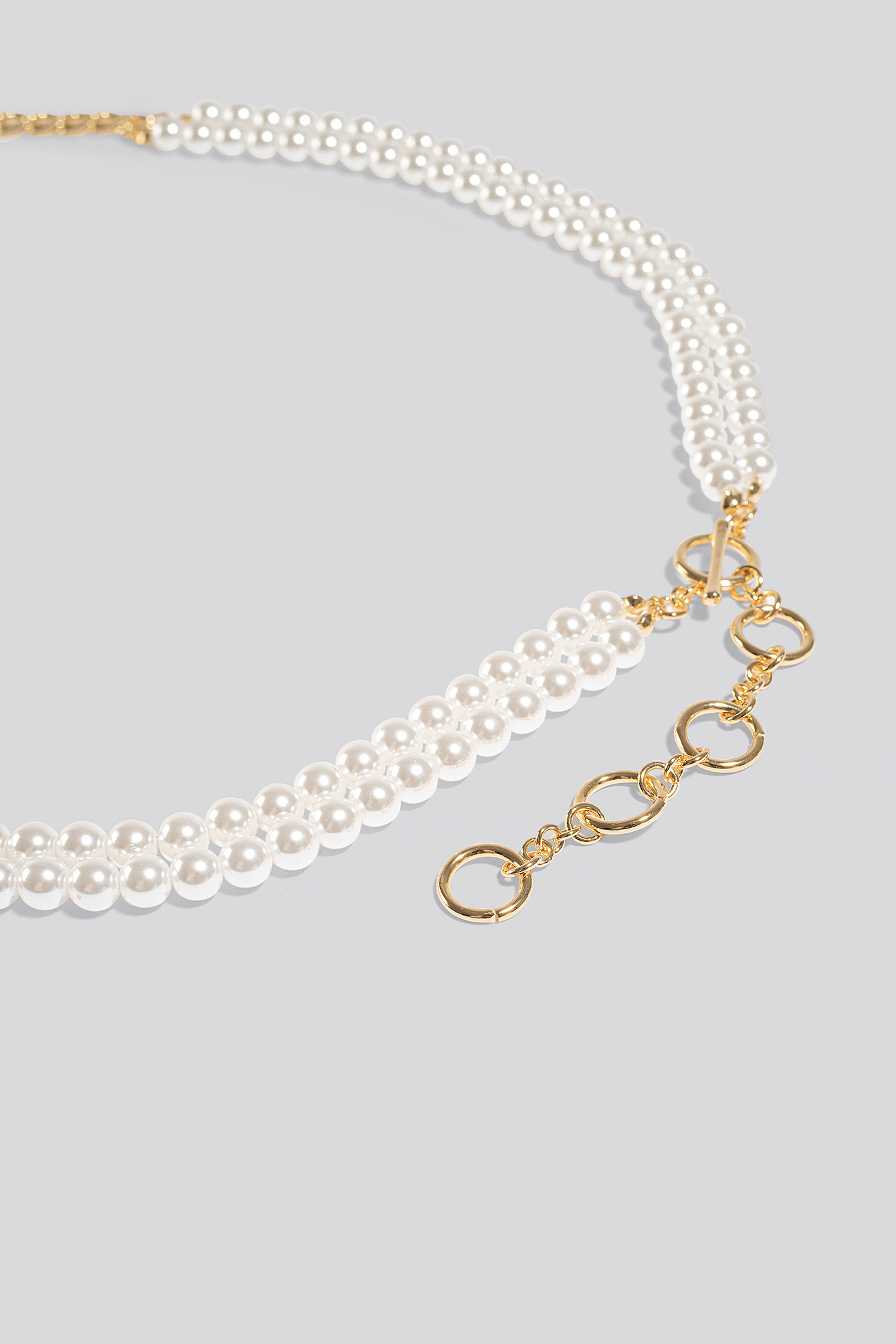 Double Row Bead Belt White | na-kd.com