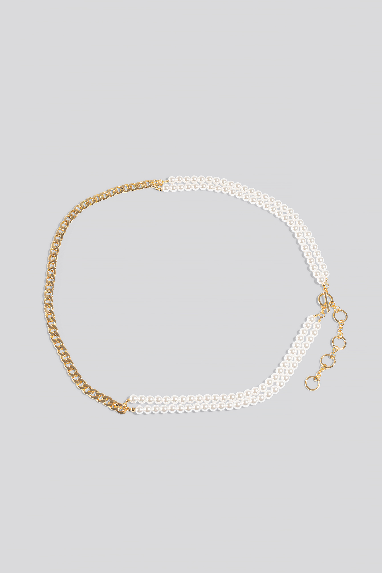 Double Row Bead Belt White | na-kd.com