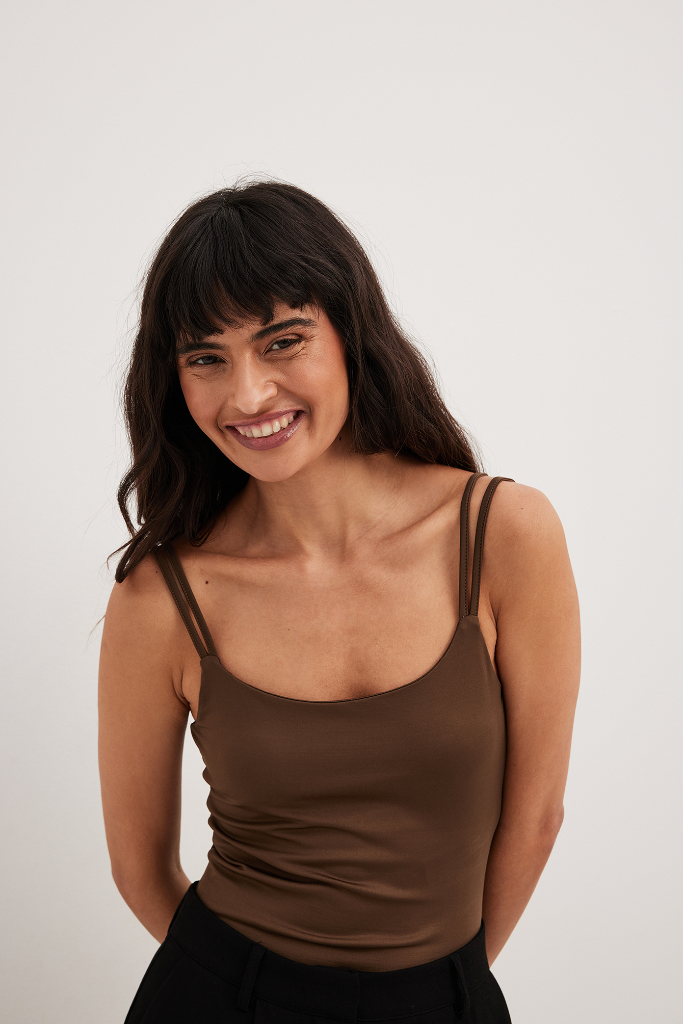 Double Strap Body Brown | NA-KD