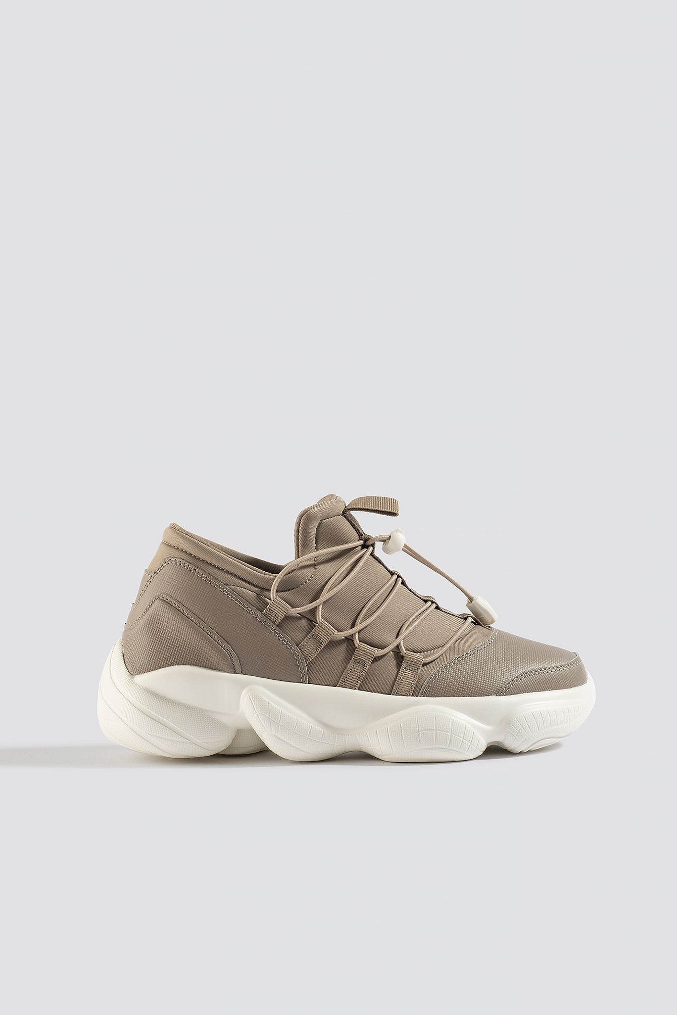 Elastic Detailed Trainers Beige | NA-KD