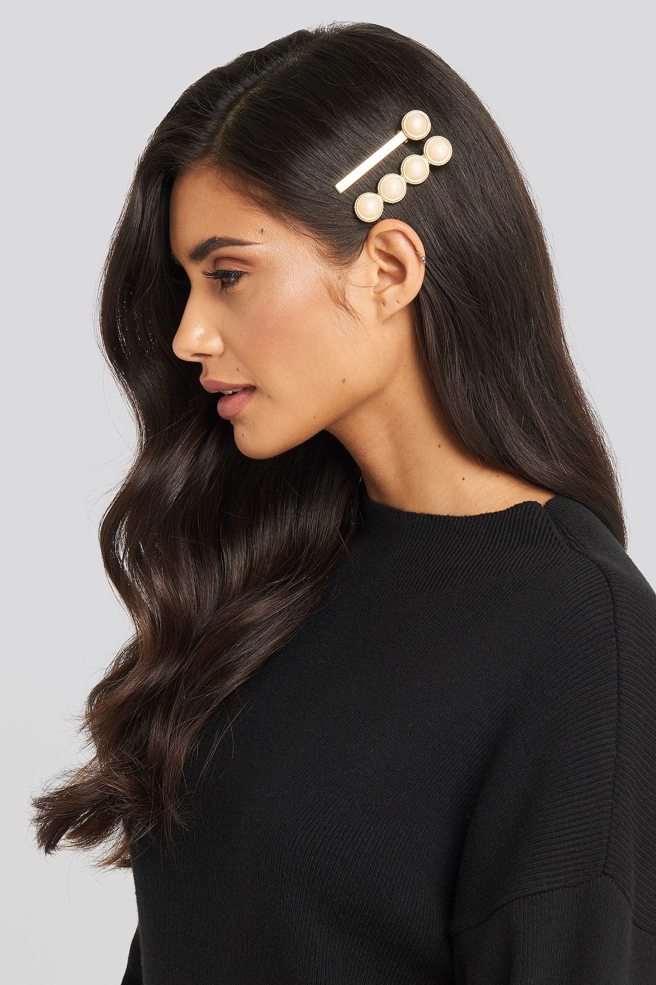 Embedded Pearl Hairpin Set Gold | NA-KD