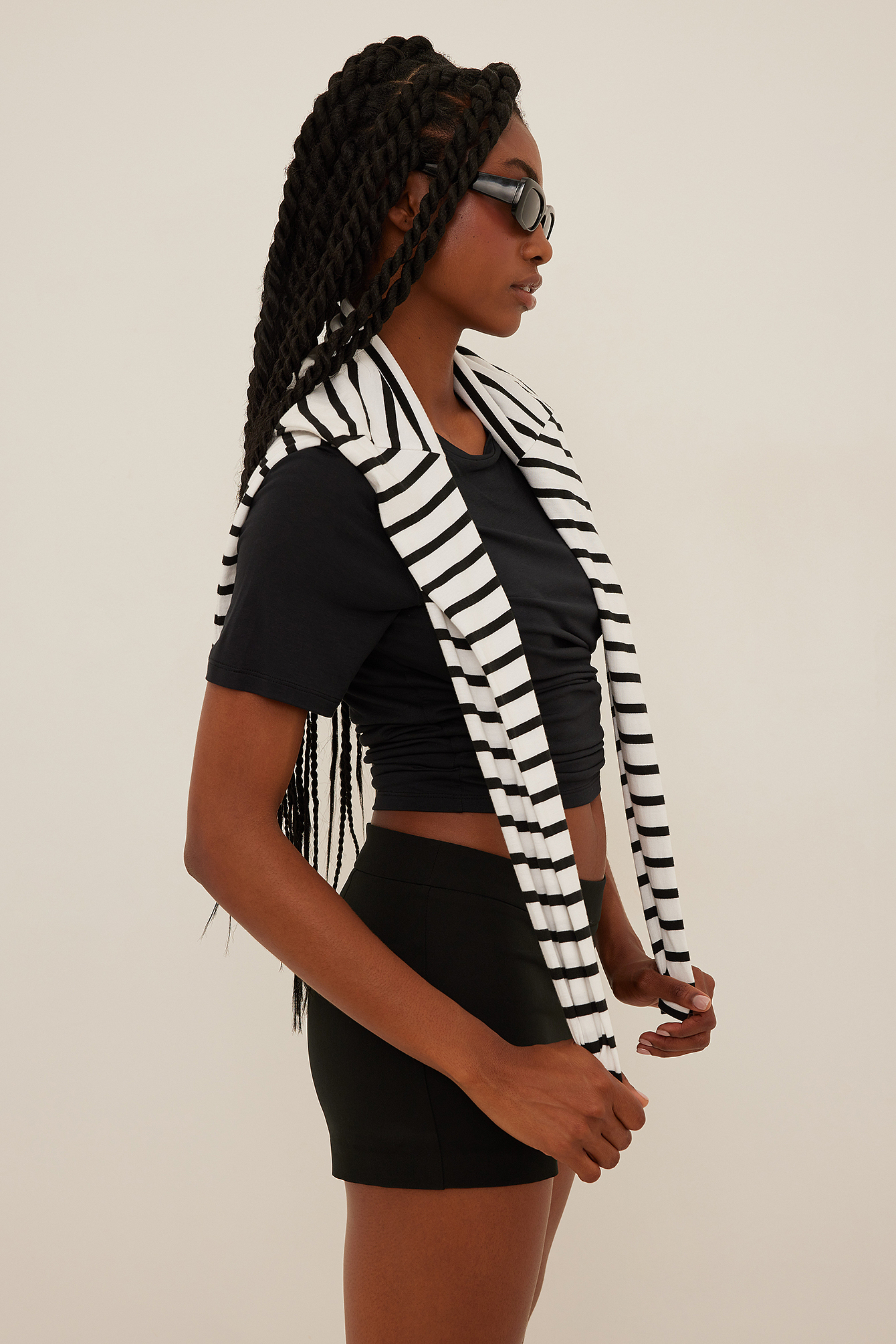 Fitted Micro Mini Shorts Black | NA-KD