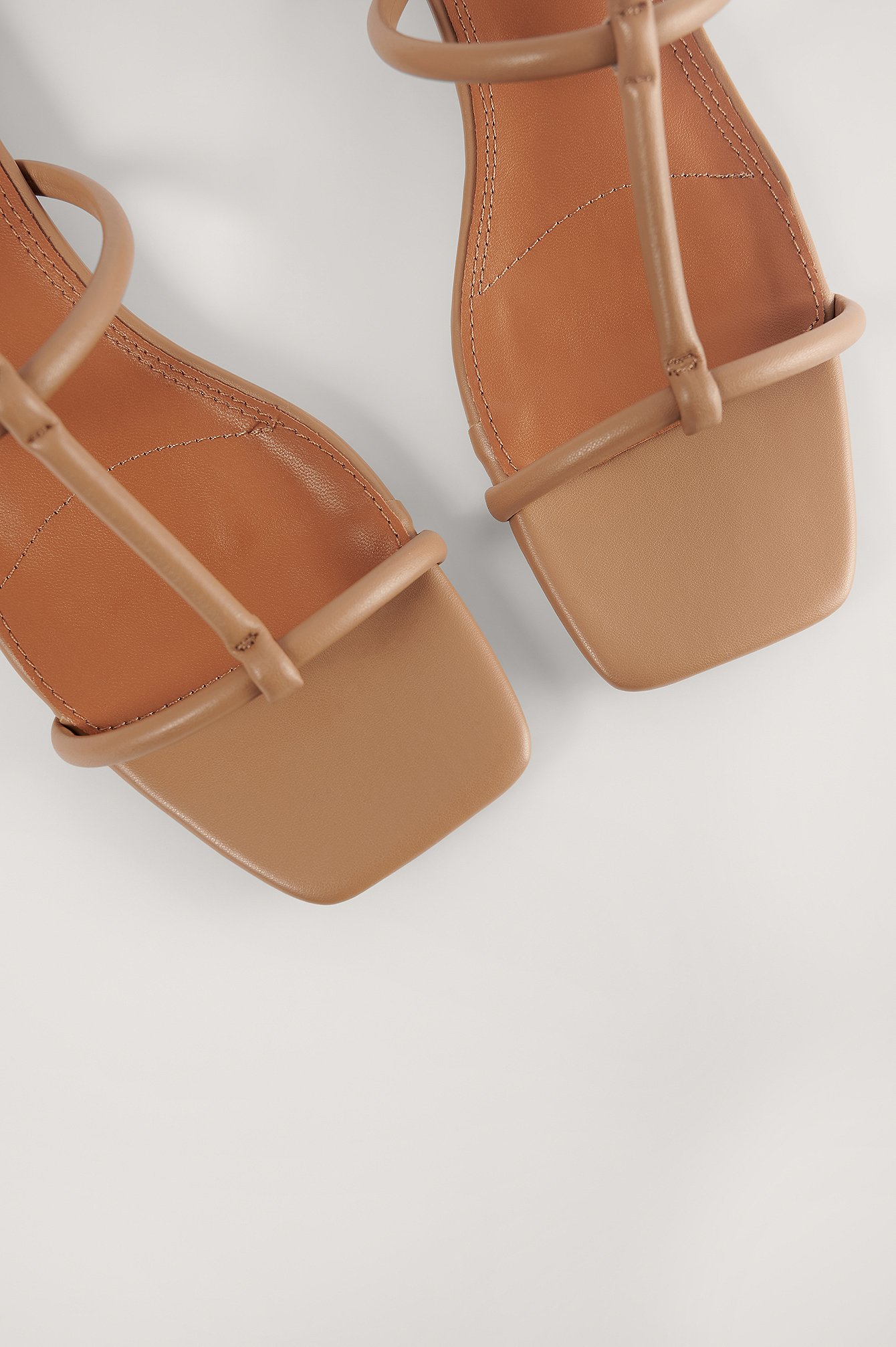 Flat Gladiator Sandals Beige | na-kd.com