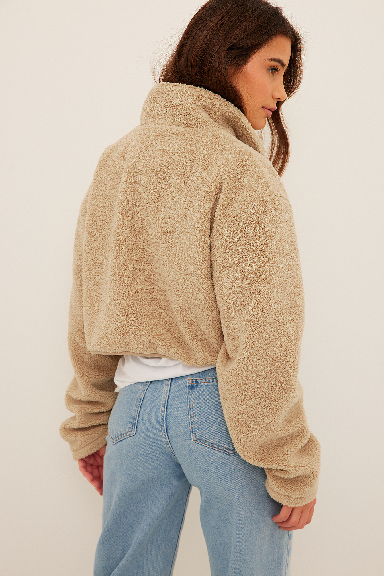 Fleece Jacket Beige | na-kd.com