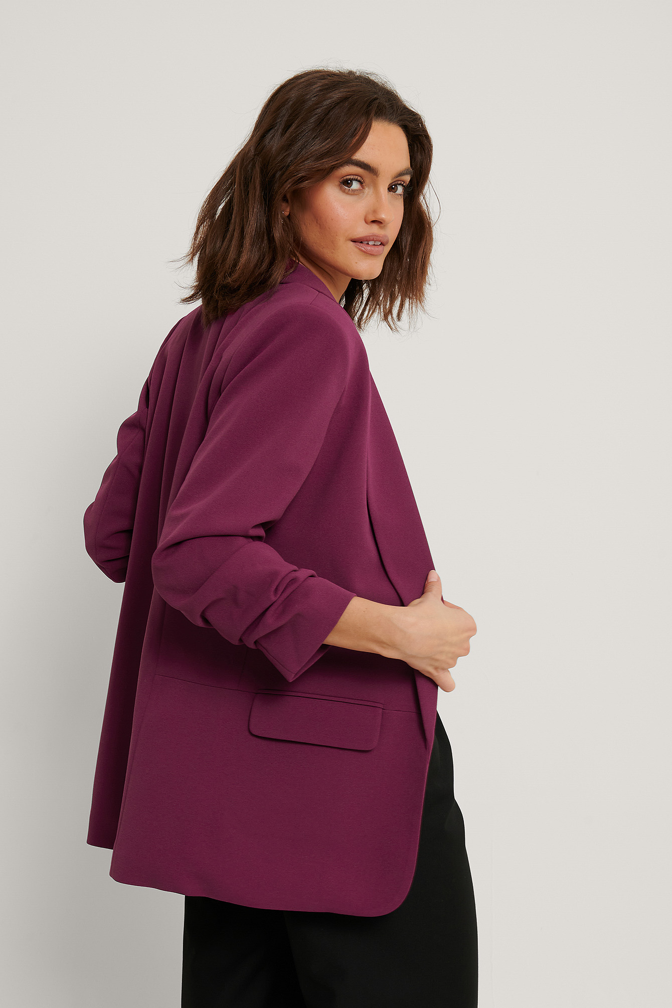 Blazer À Détails Violet | NA-KD