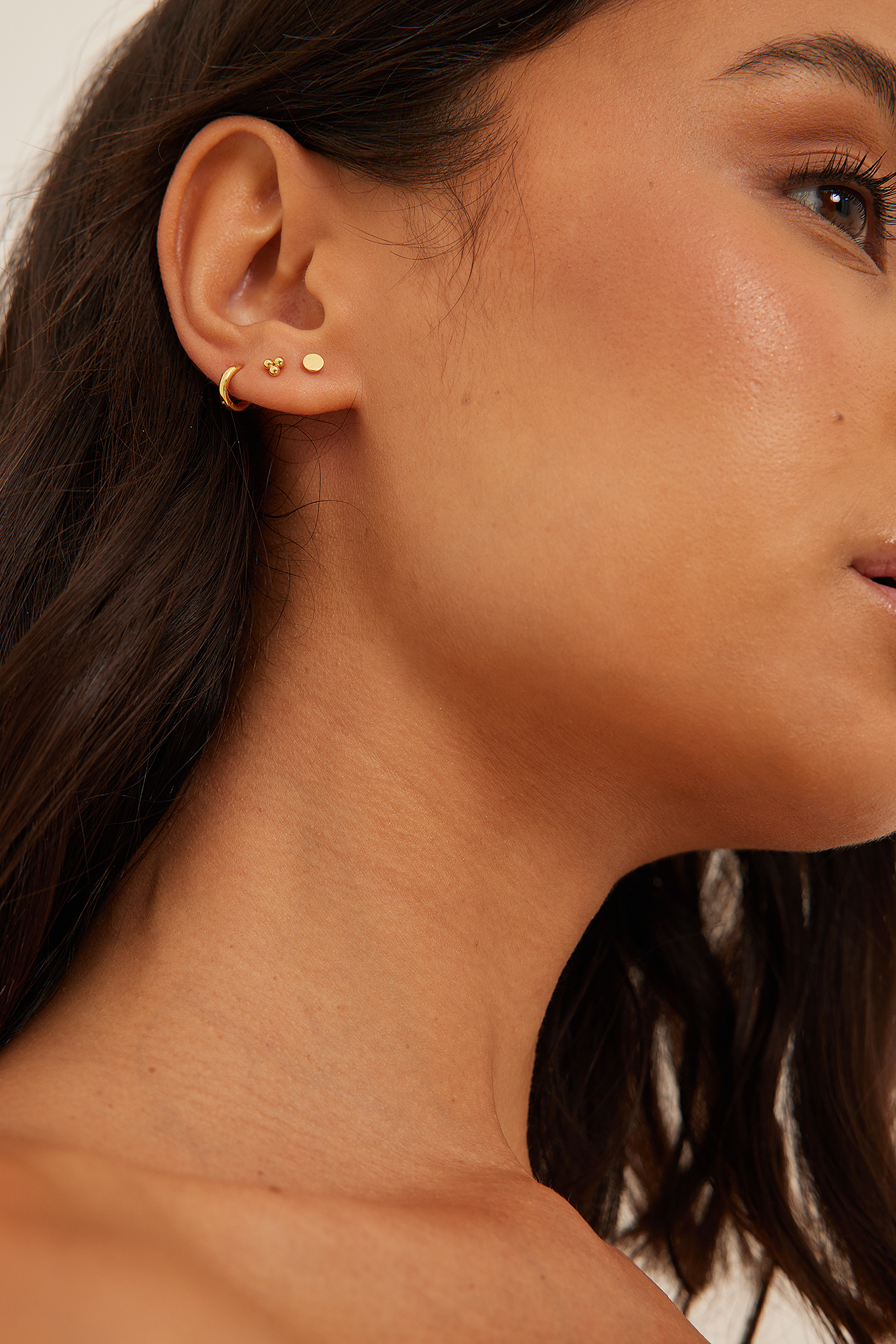 Gold Plated Basic Piercing Set Gold | NA-KD