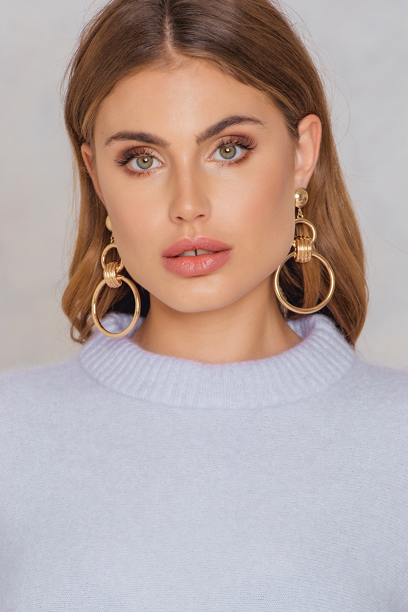 Hanging Rings Earring Gold | NA-KD