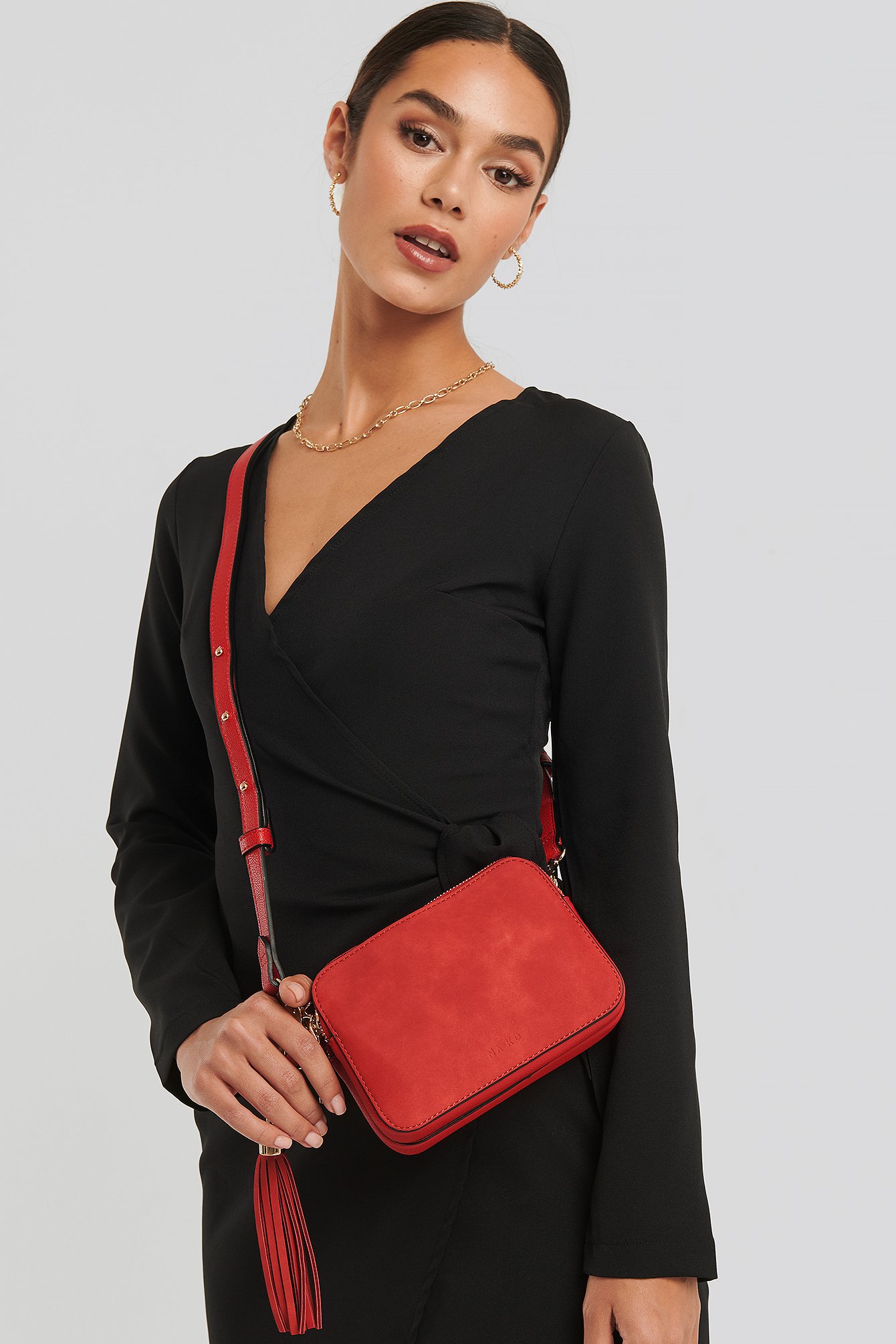 Heritage Crossbody Bag Red | NA-KD
