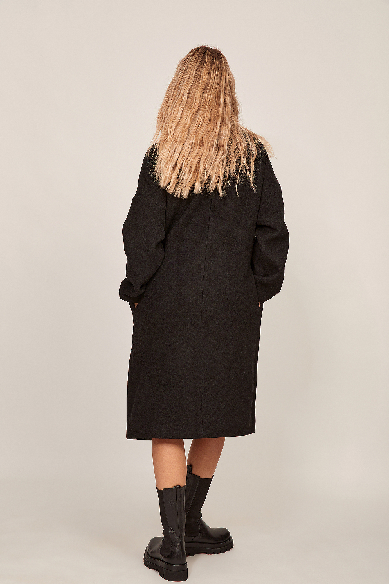 High Collar Coat Black | na-kd.com