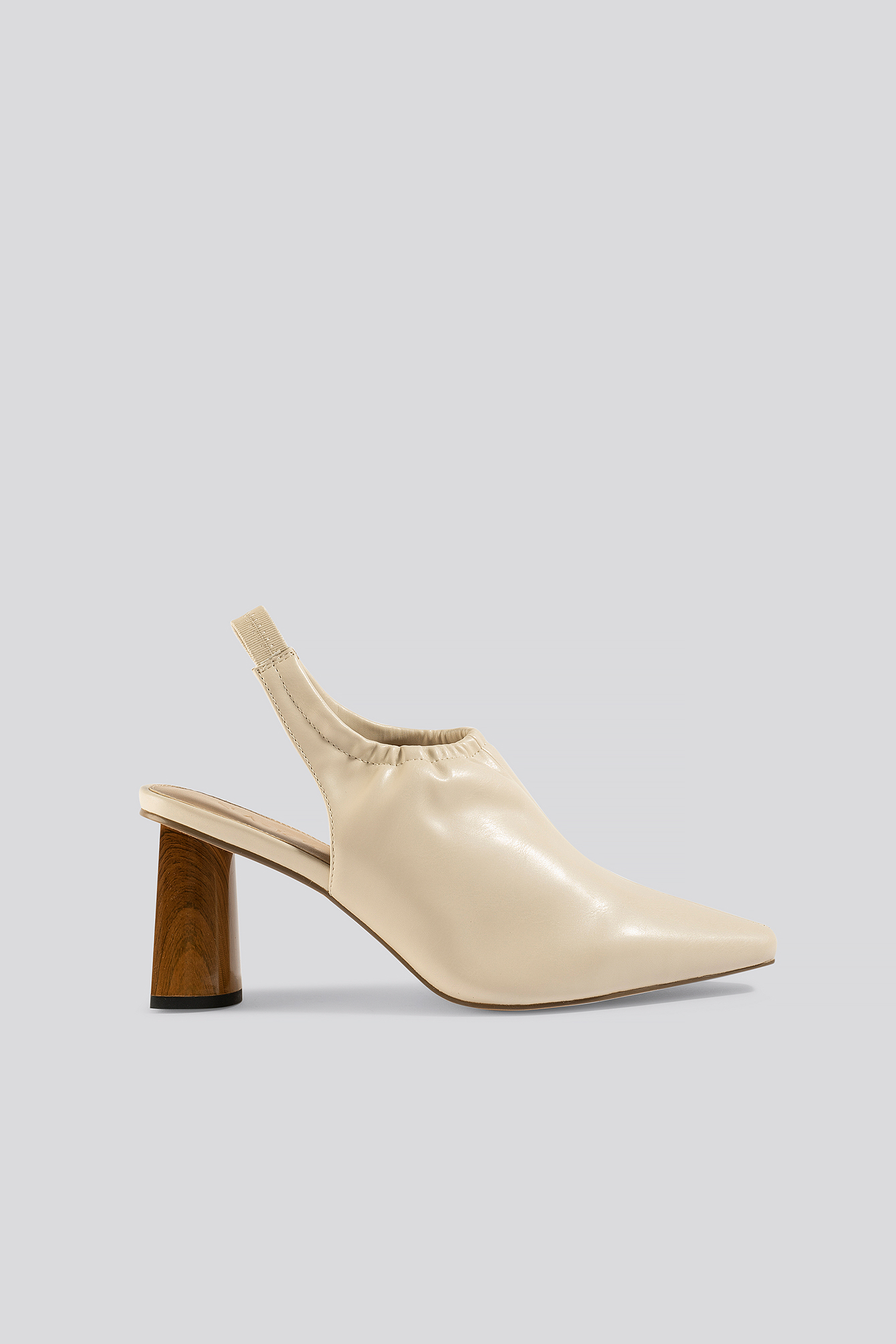 High Vamp Slingback Pumps Beige | na-kd.com