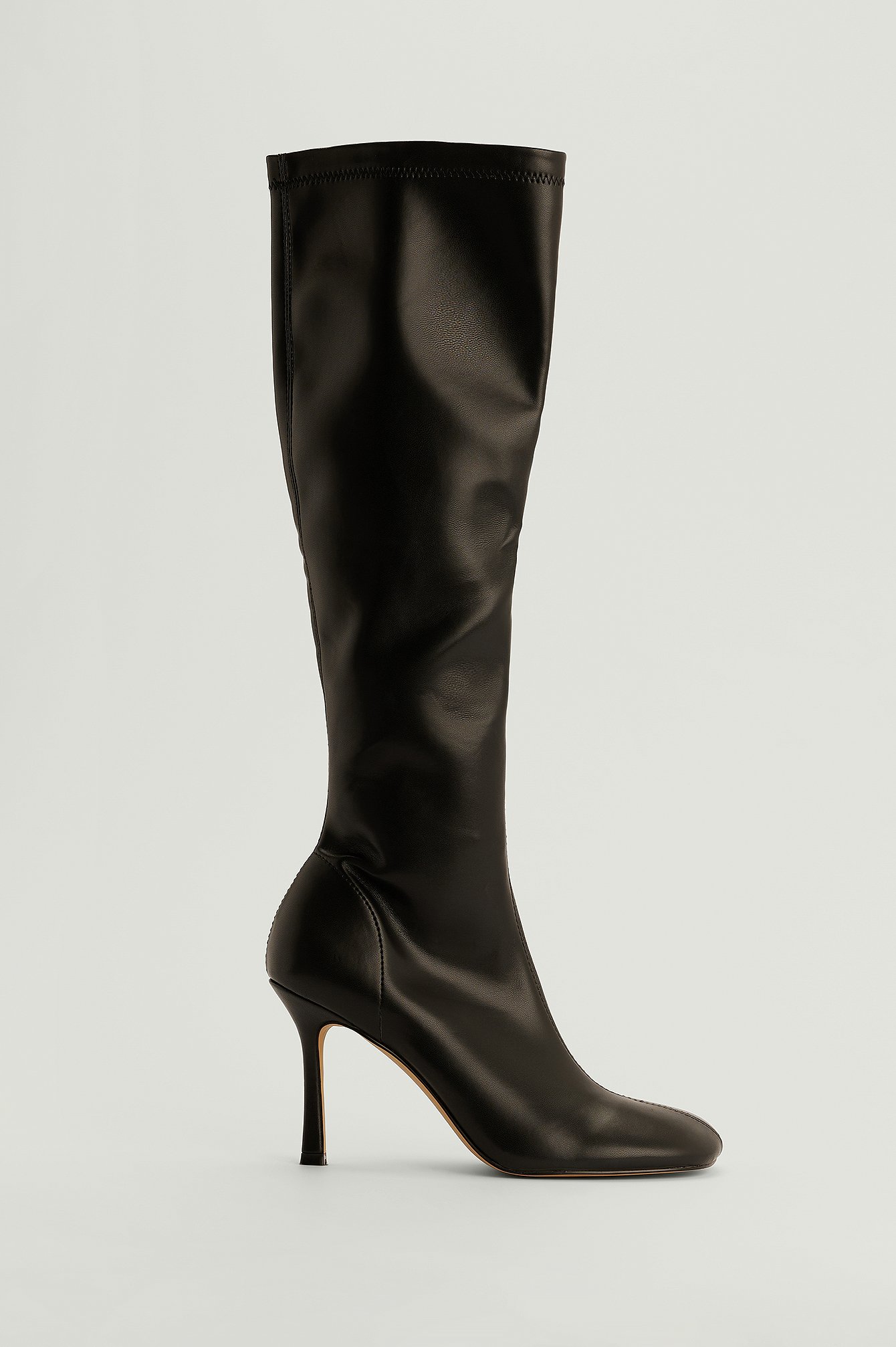 Recycled Pointy Loose Shaft Boots Beige | na-kd.com