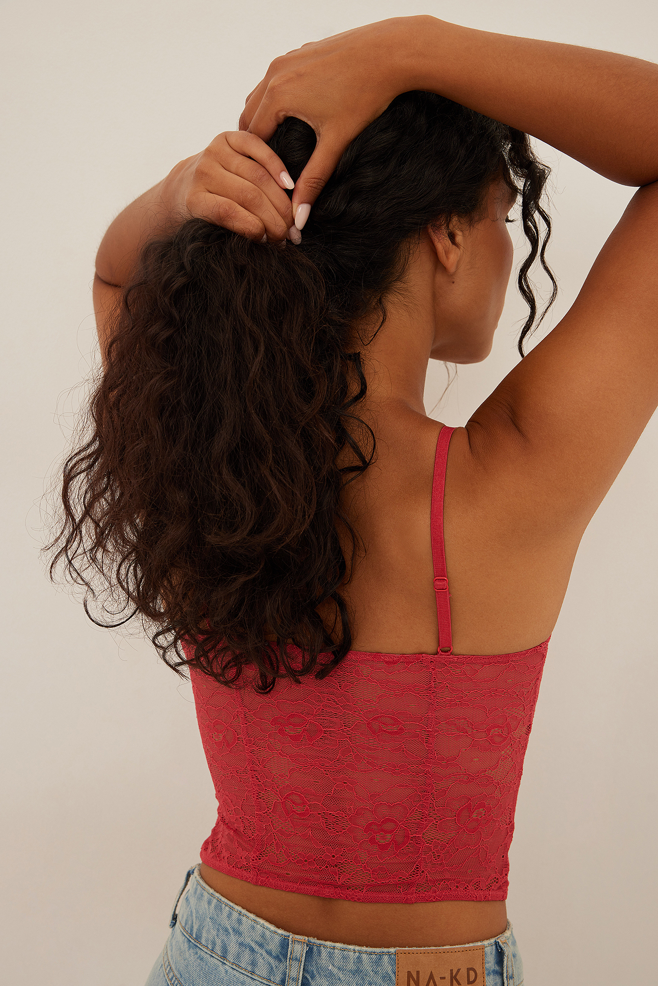 Recycled Lace Cup Corset Pink Na