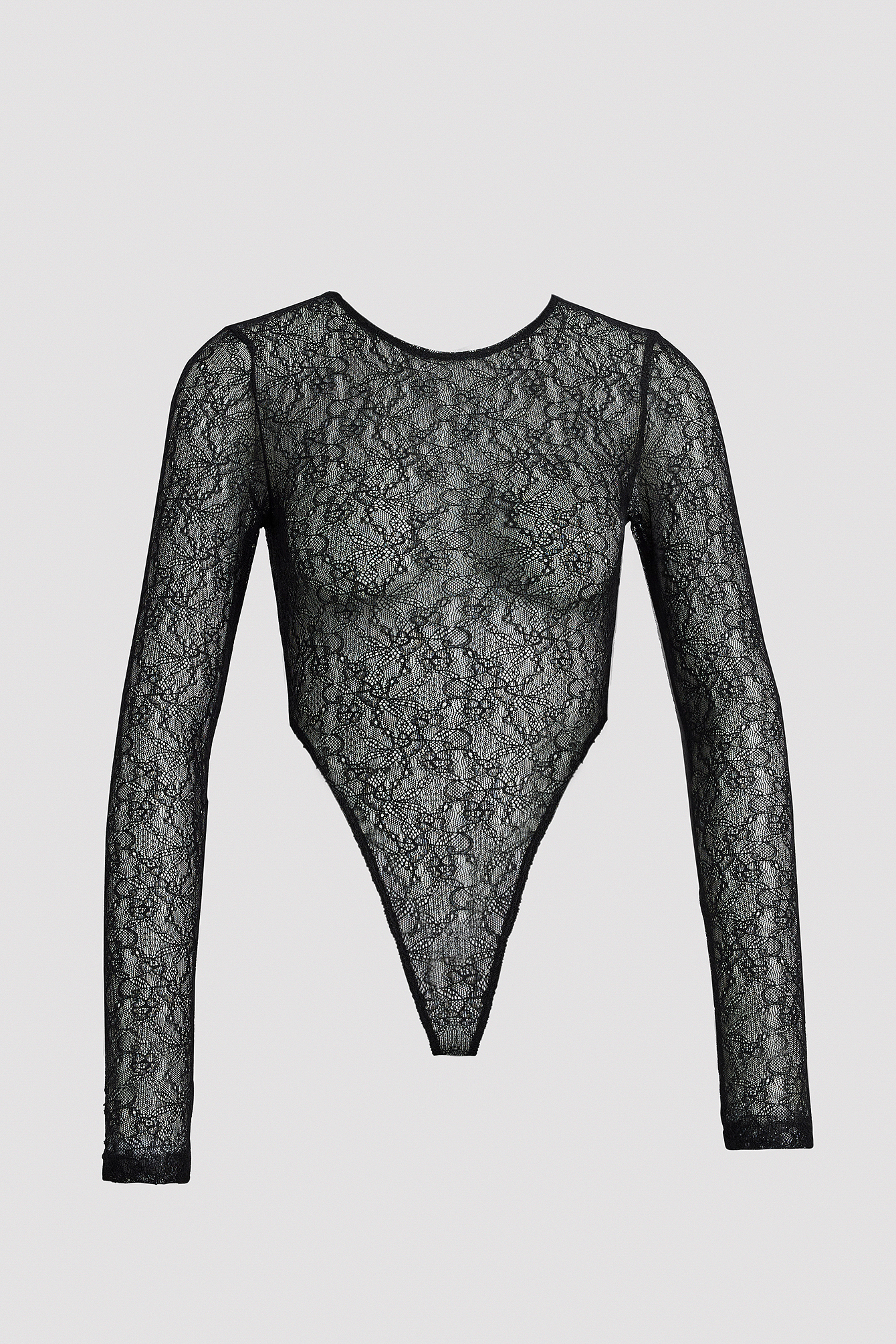 Lace High Cut Body Black Na