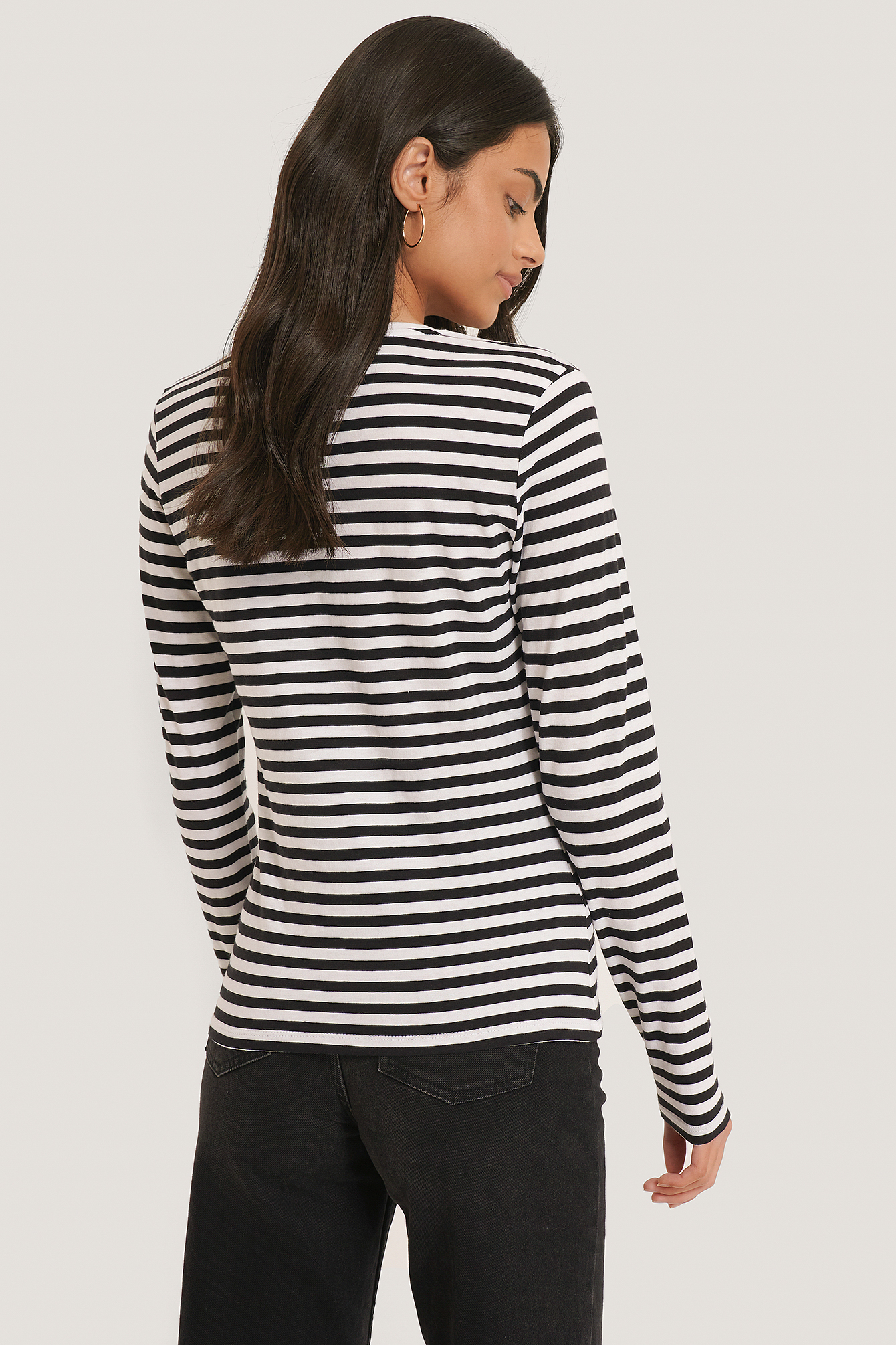Long Sleeve Striped Tee Stripe | na-kd.com