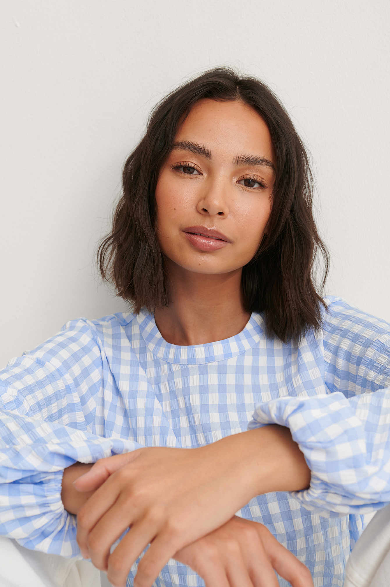 Checked Blouse Multicolor | NA-KD