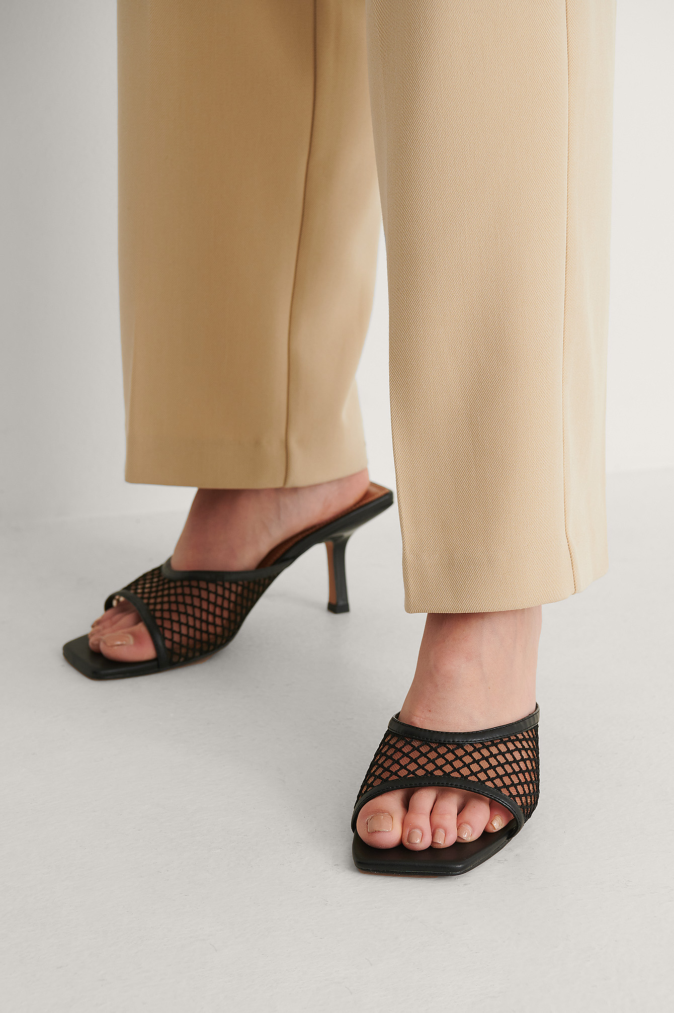 Mesh Heels Black | na-kd.com