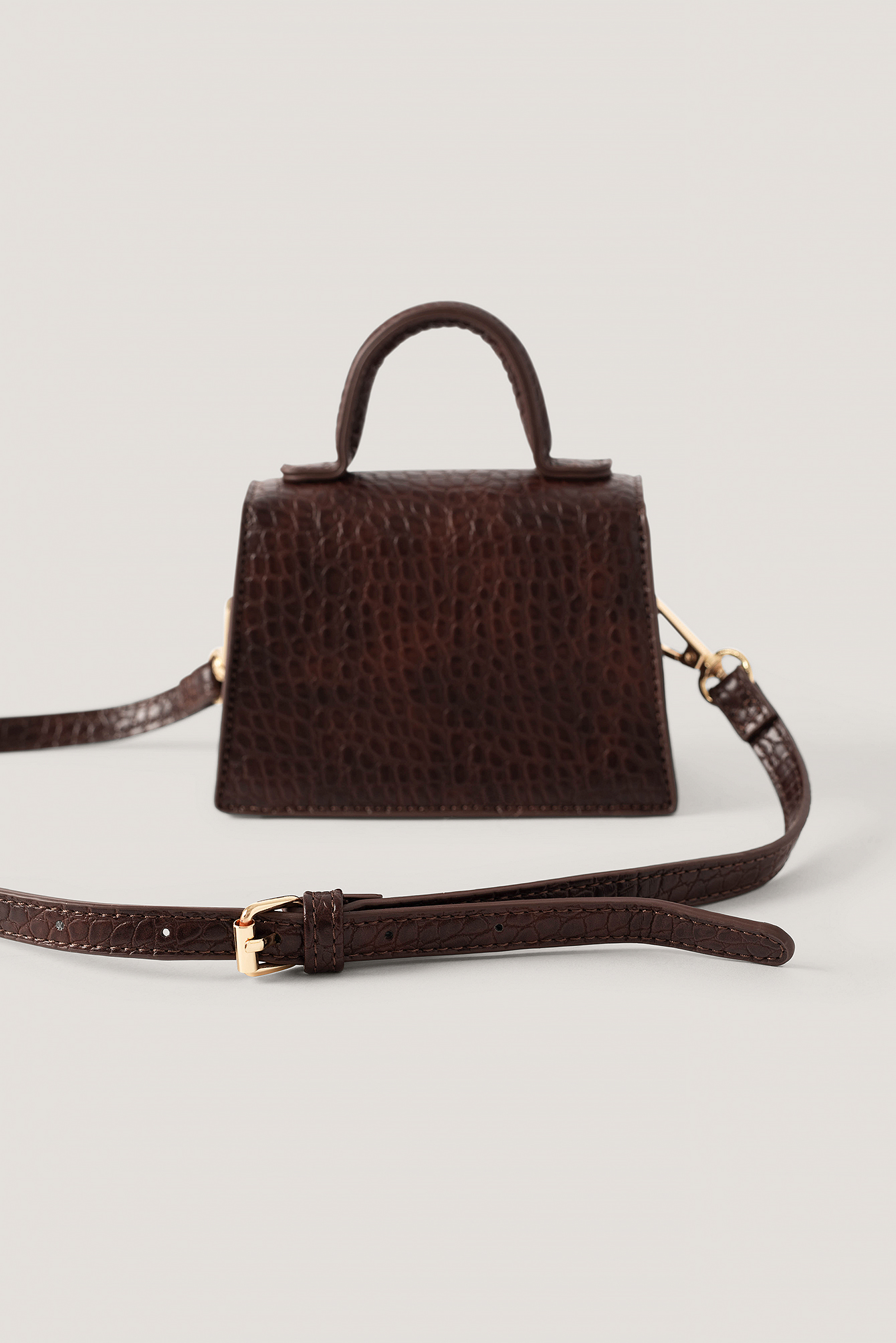 Micro Top Handle Bag Brown | na-kd.com