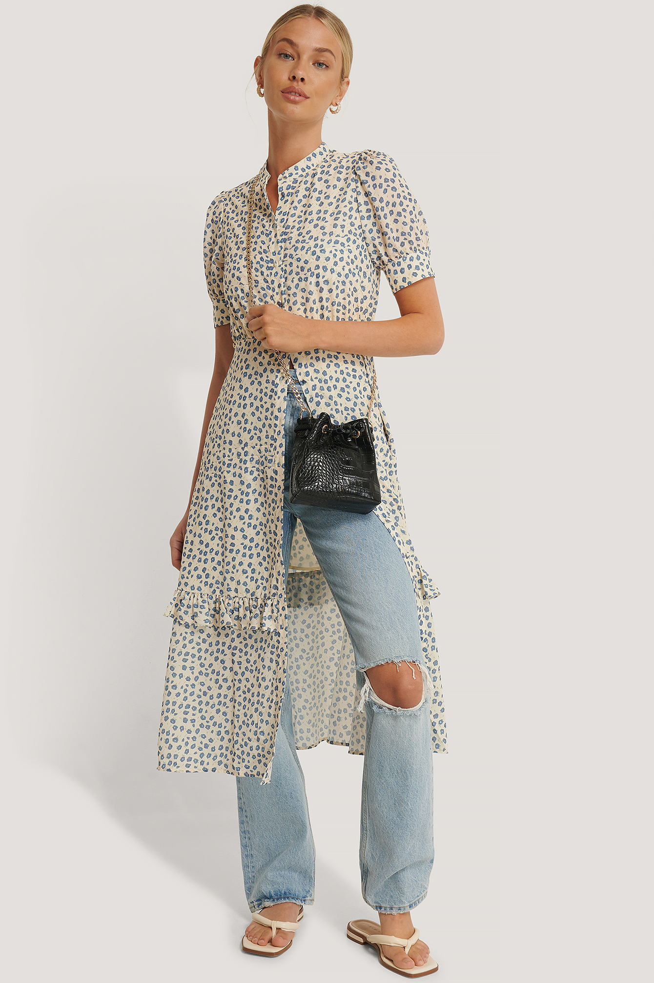 Mini Bucket Chain bag Black | NA-KD