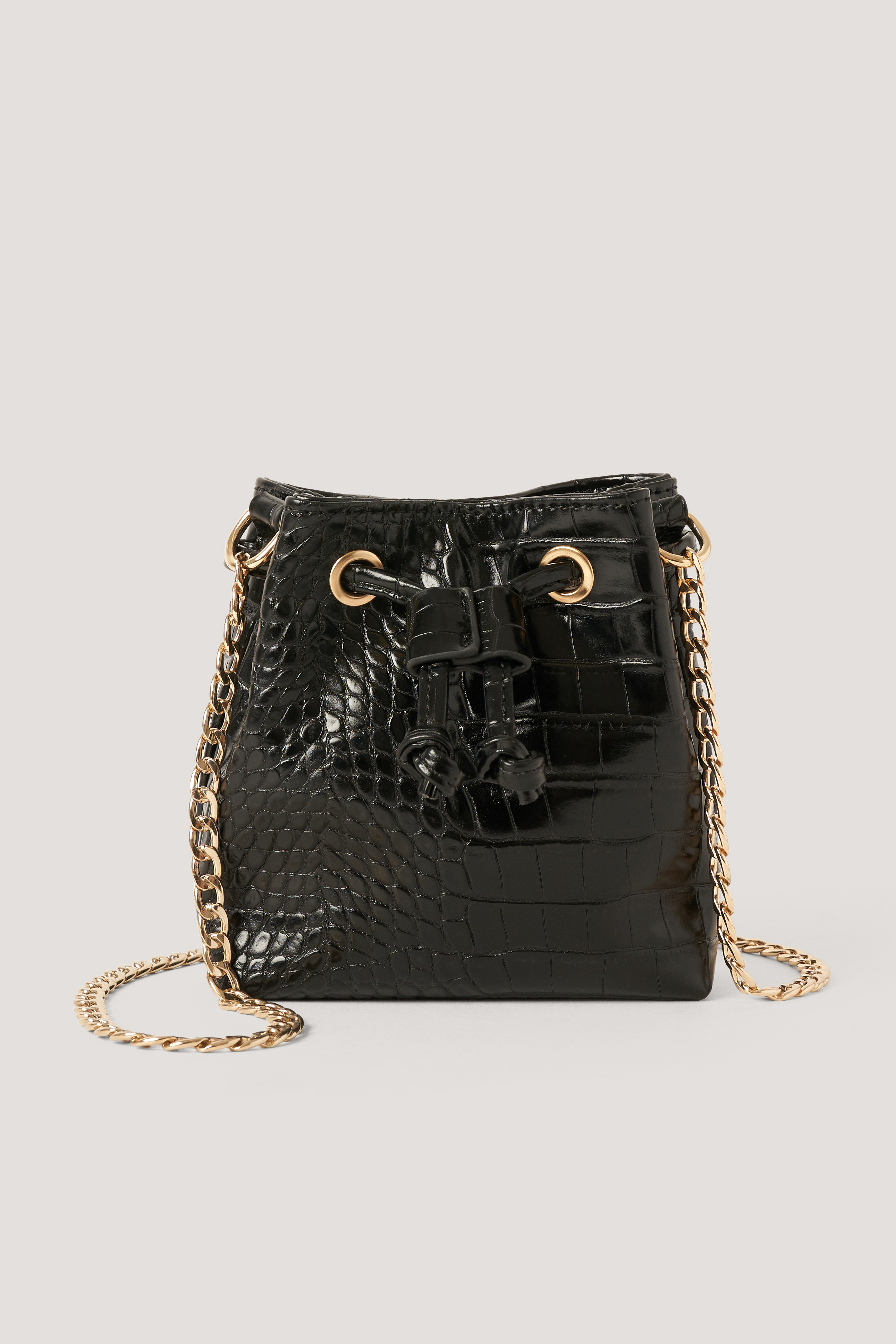 Mini Bucket Chain bag Black | na-kd.com