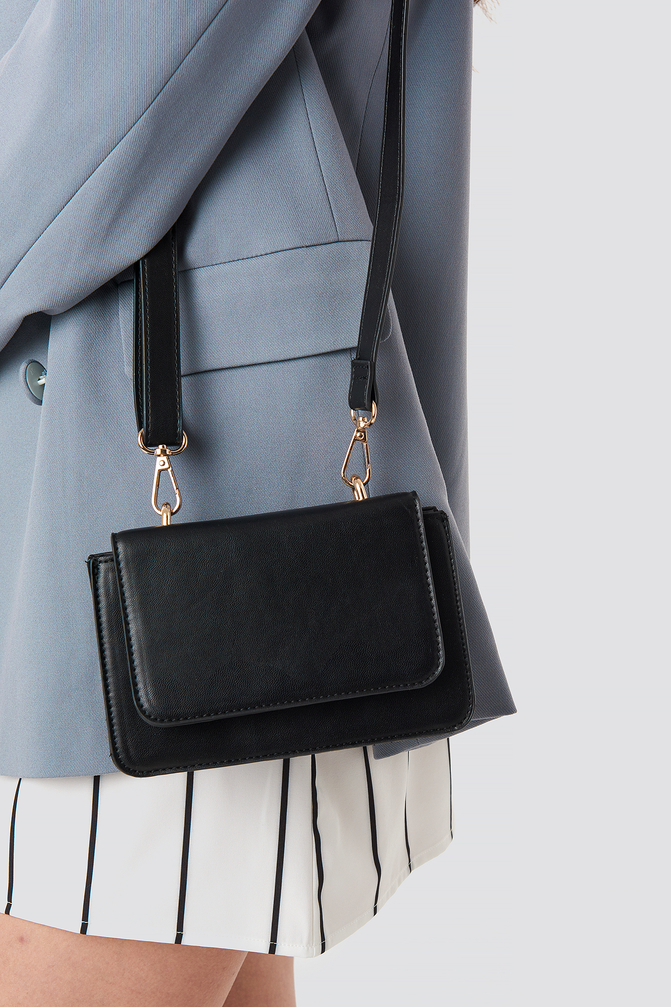 Mini Squared Crossbody Bag Black | na-kd.com