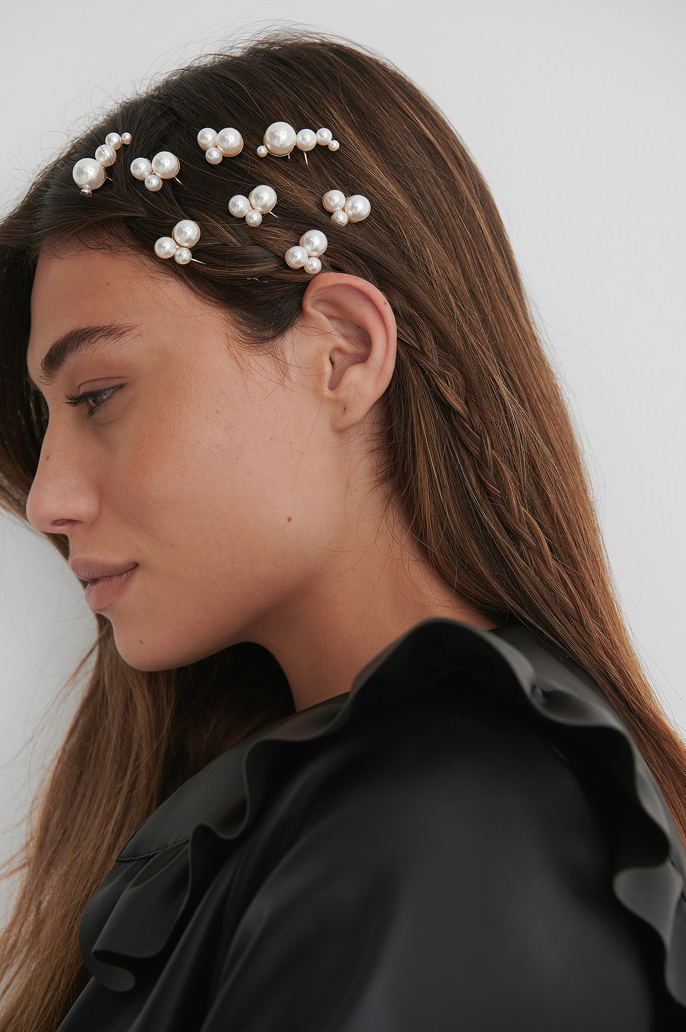 Multi Pearl Decorated Hair Pins Gold | na-kd.com