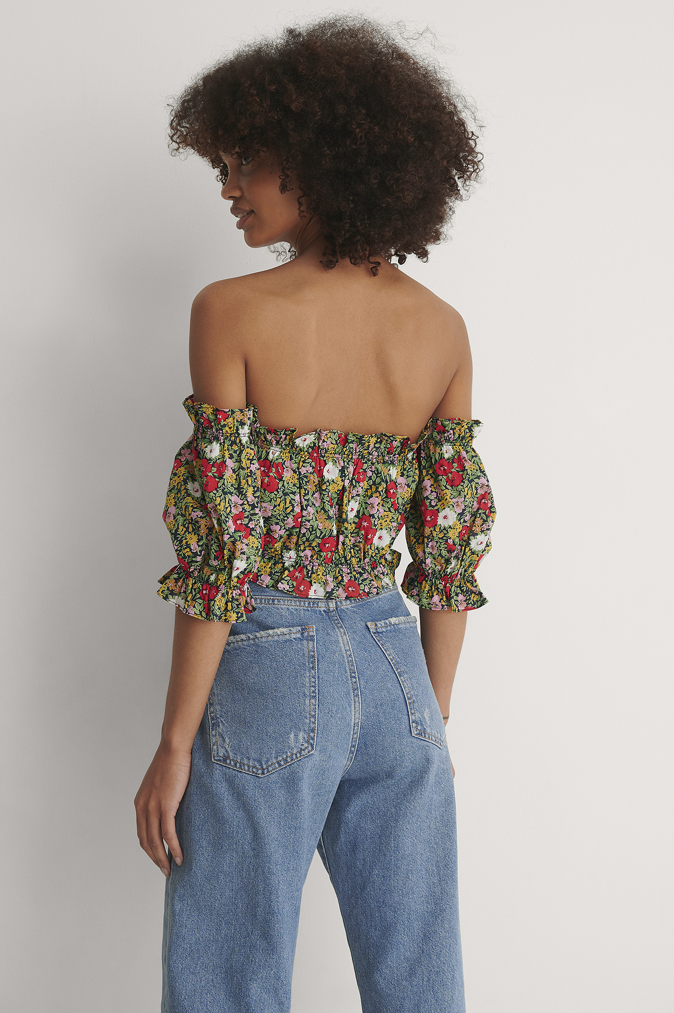 Off Shoulder Top Flower | na-kd.com