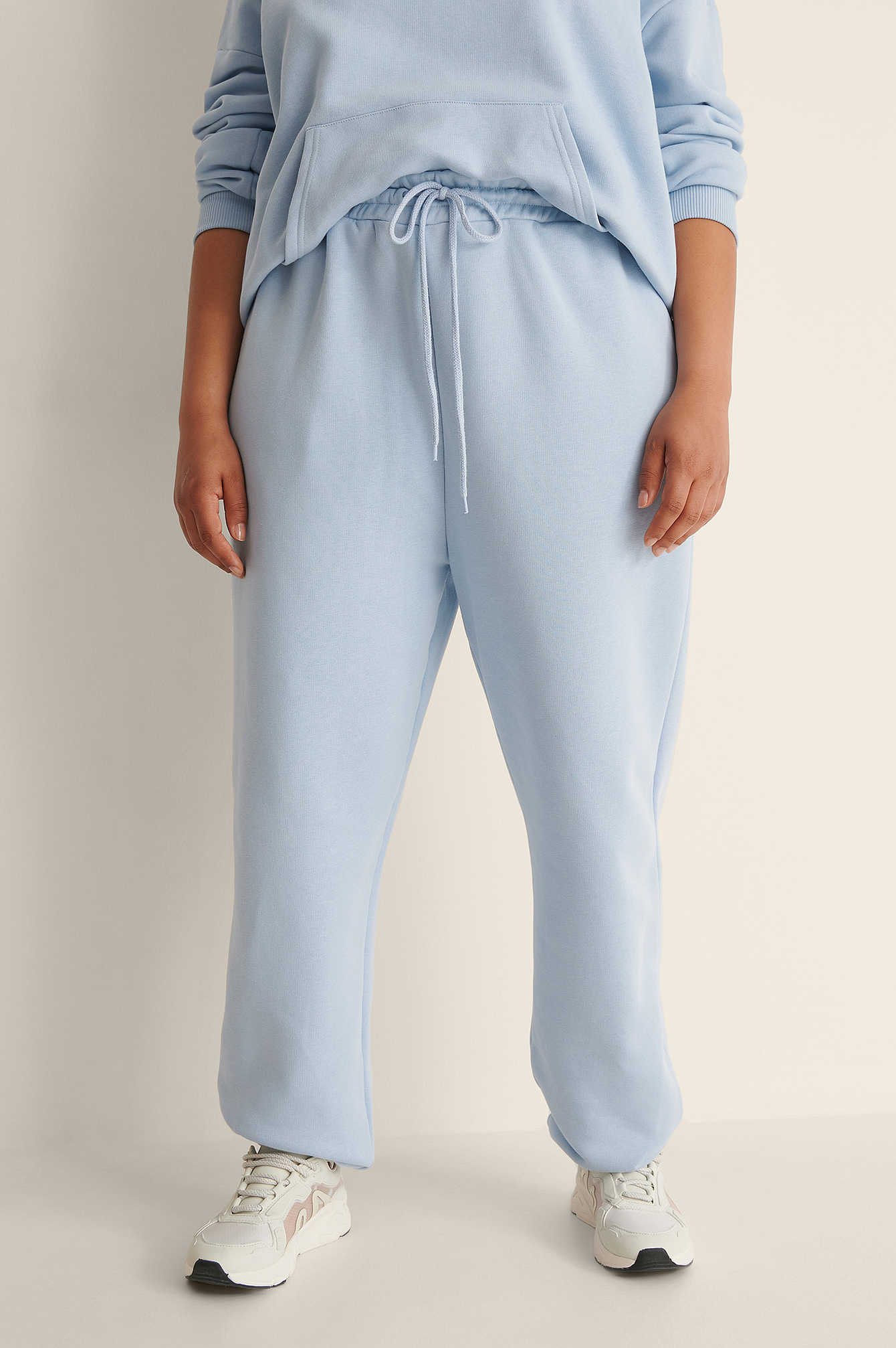 Organic Tapered Sweatpants Blue | NA-KD