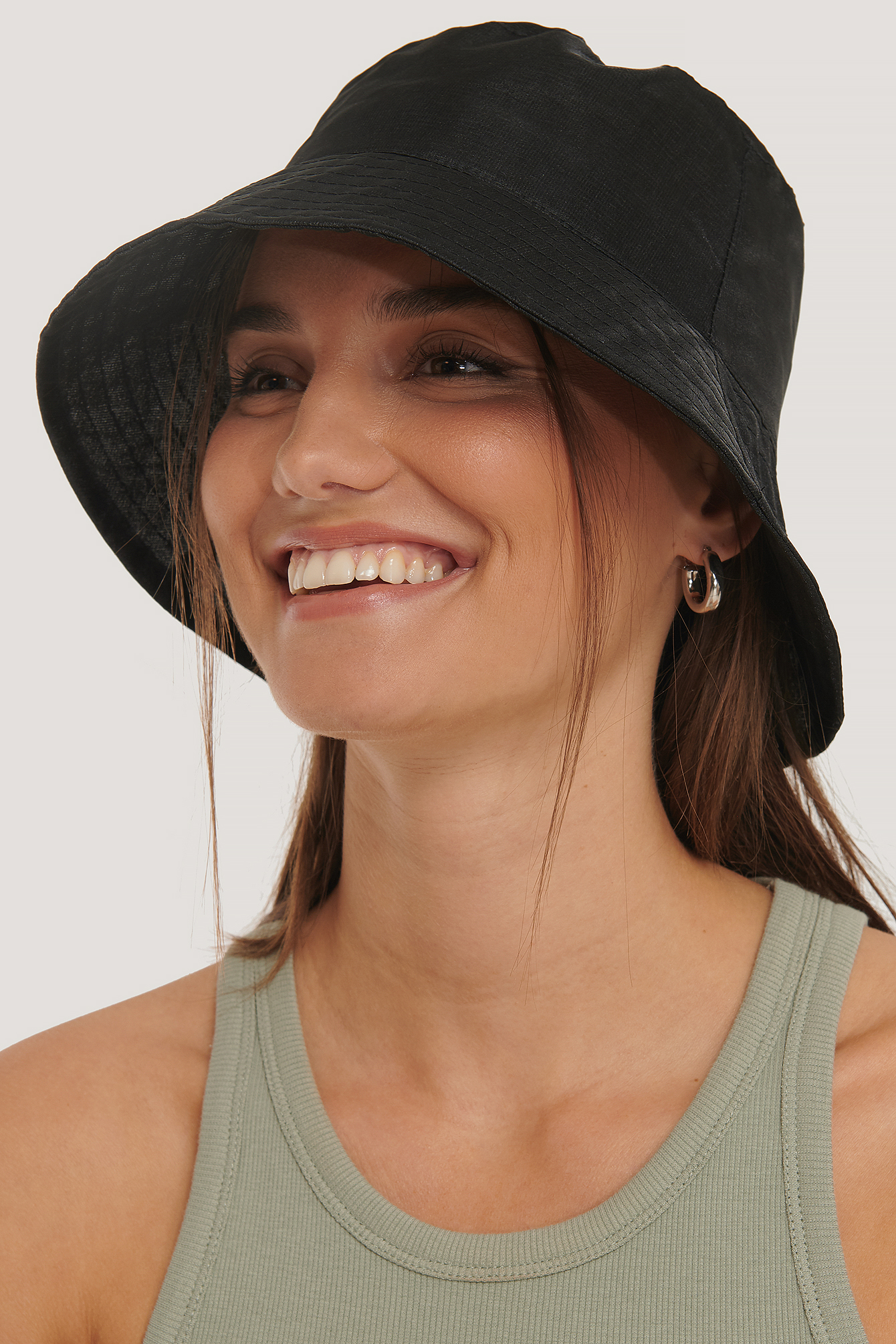 Organza Bucket Hat Black | NA-KD