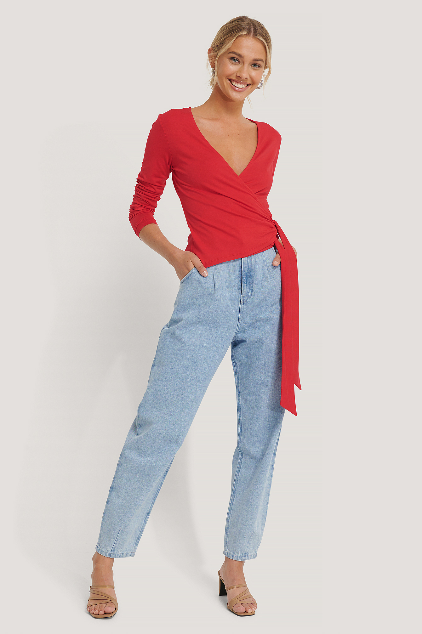 Overlap Tie Detail Top Rot | NA-KD