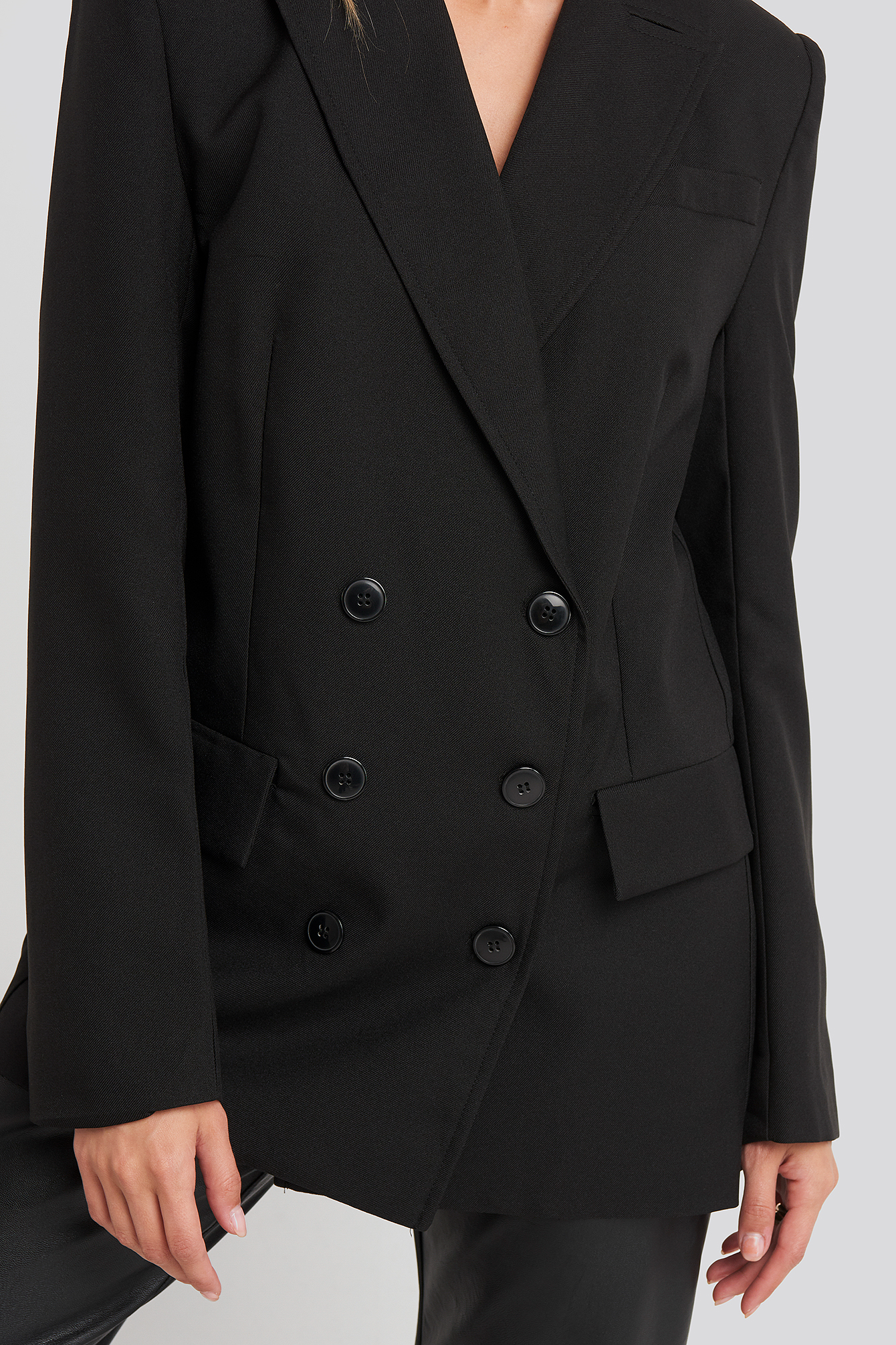 Oversized Boxy Blazer Schwarz | na-kd.com