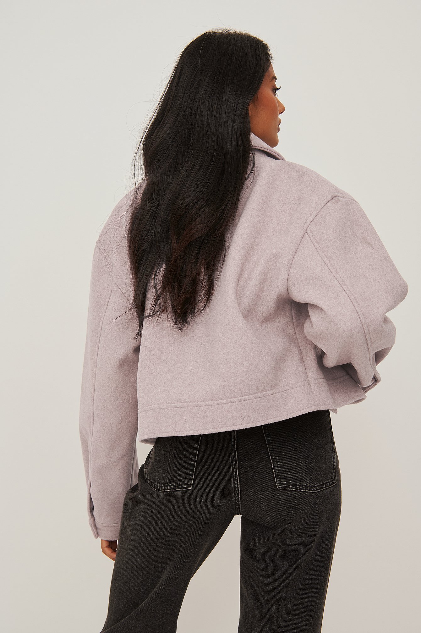 Patch Pocket Short Jacket Pink | na-kd.com