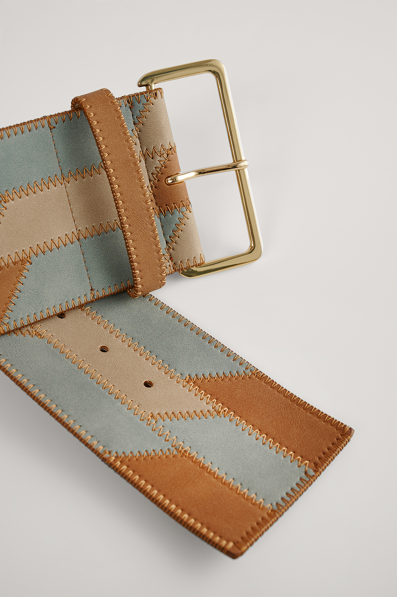 Patchwork Look Waist Belt Multicolor | na-kd.com